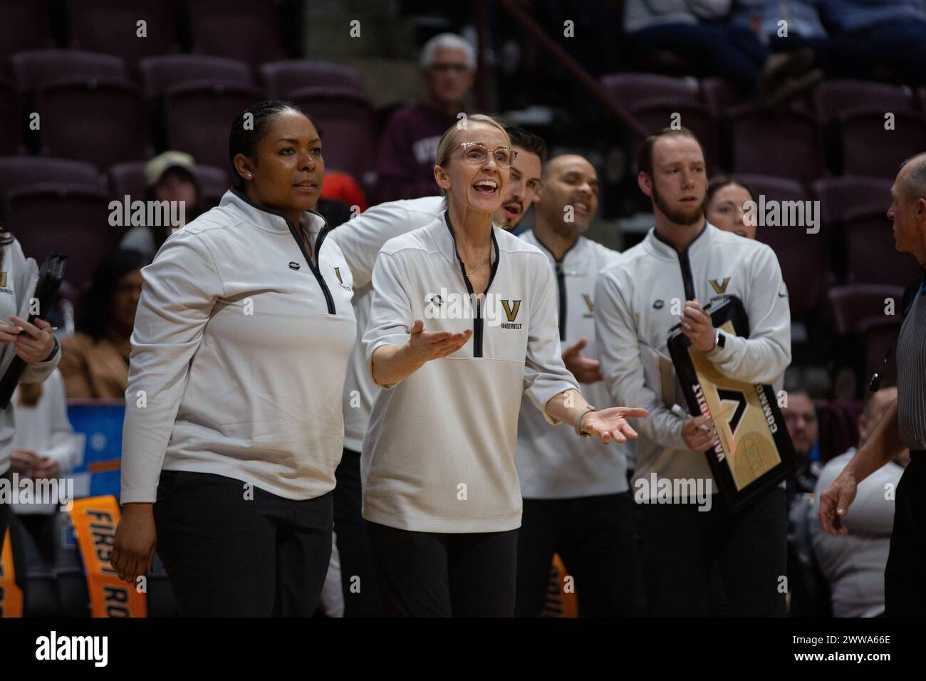 Blacksburg, VA, USA. 22nd Mar, 2024. Vanderbilt Commodores head coach ...