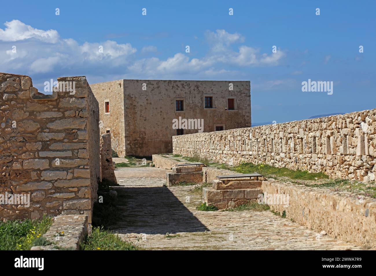 Fortezza fortress castle in Crete island Rethimno holidays exploring the old ancient stone city ...