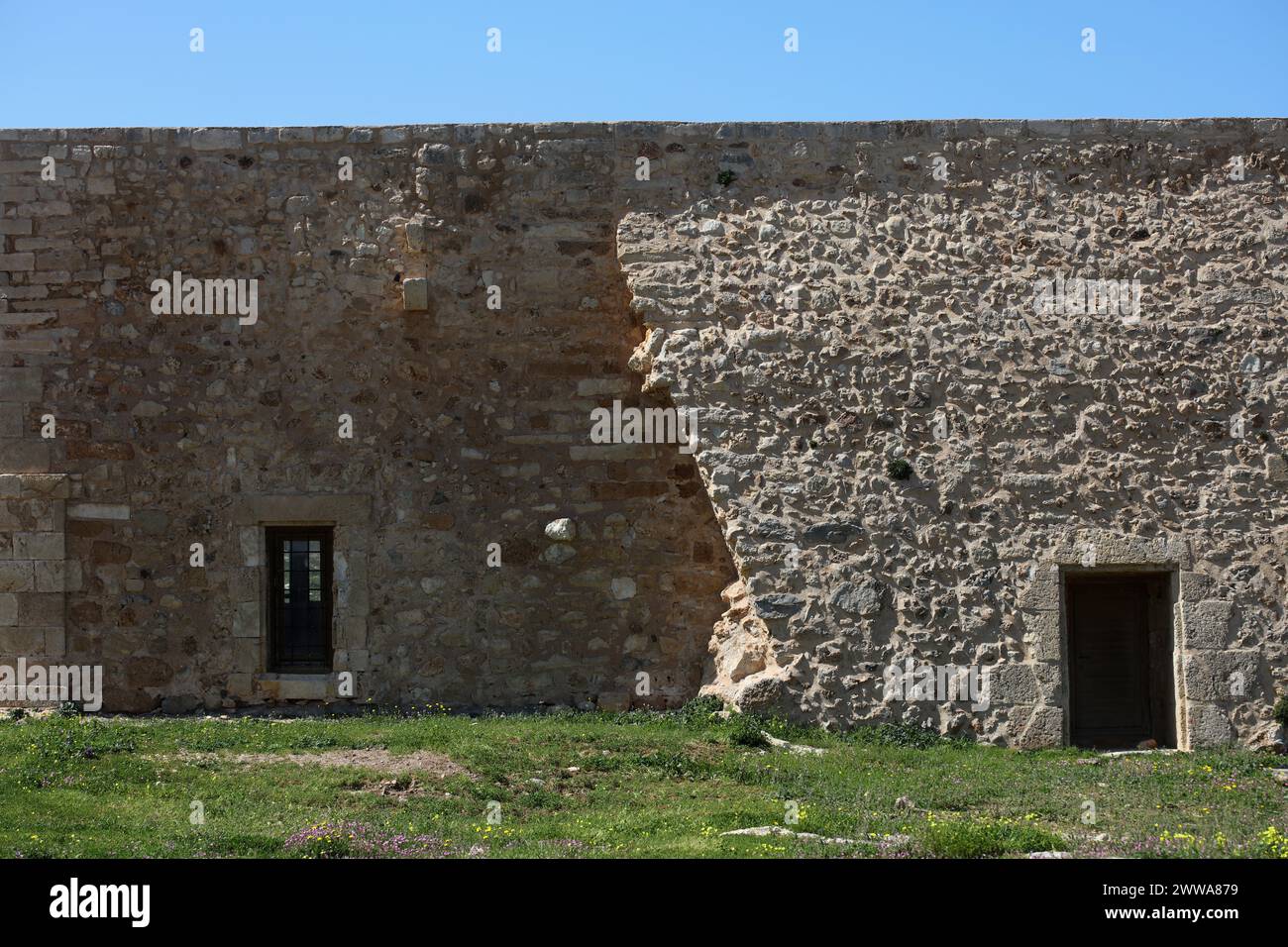 Fortezza fortress castle in Crete island Rethimno holidays exploring the old ancient stone city ...