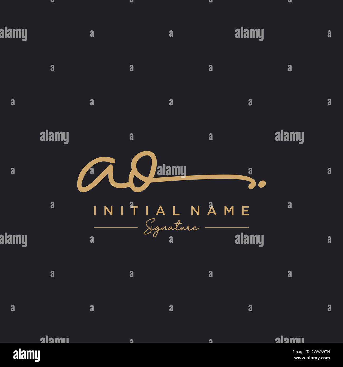 Ao template Stock Vector Images - Alamy