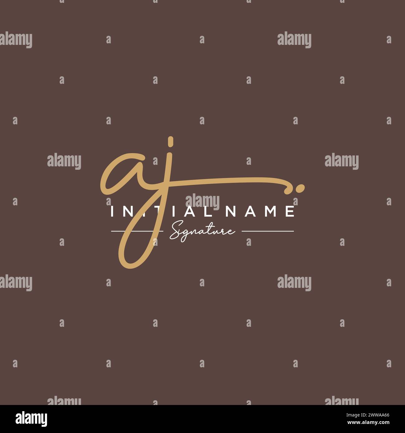 Logo aj vector vectors hi-res stock photography and images - Alamy