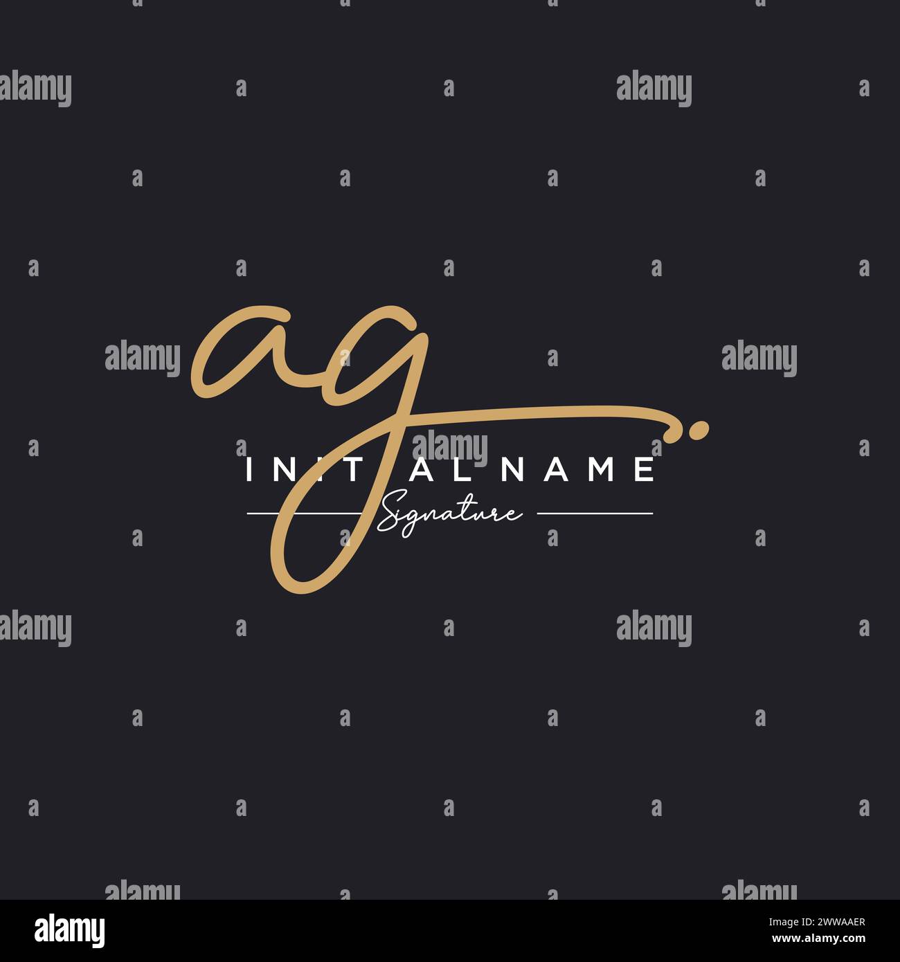 Letter ag vector vectors hi-res stock photography and images - Alamy