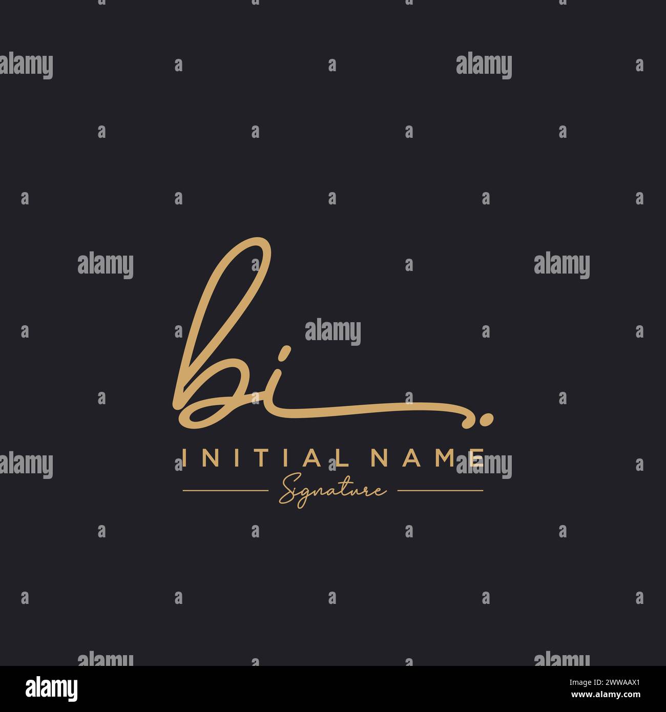 Letter bi logo hi-res stock photography and images - Alamy