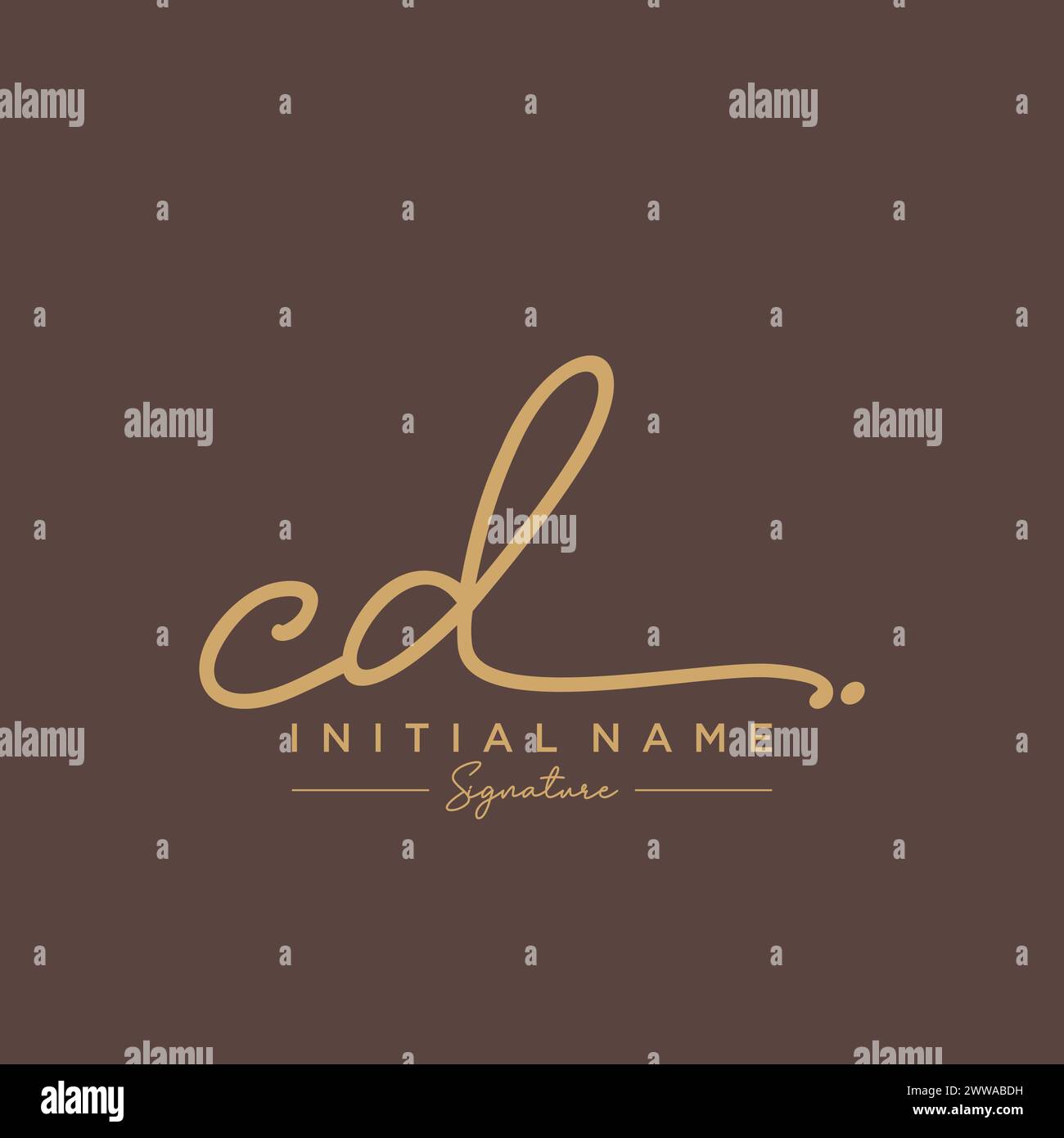 CD Signature Logo Template Vector Stock Vector Image & Art - Alamy