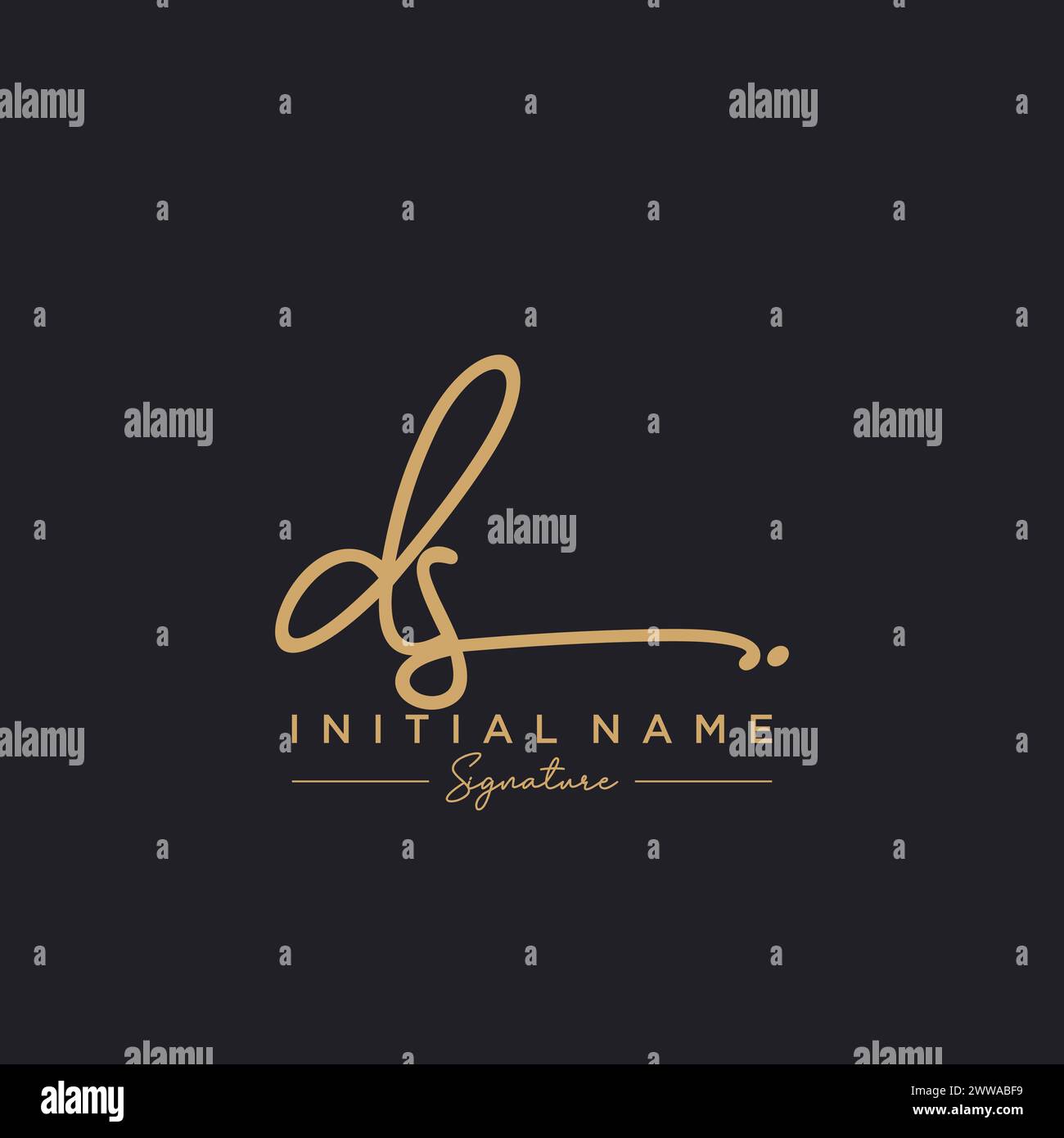 Ds clean logo Stock Vector Images - Alamy