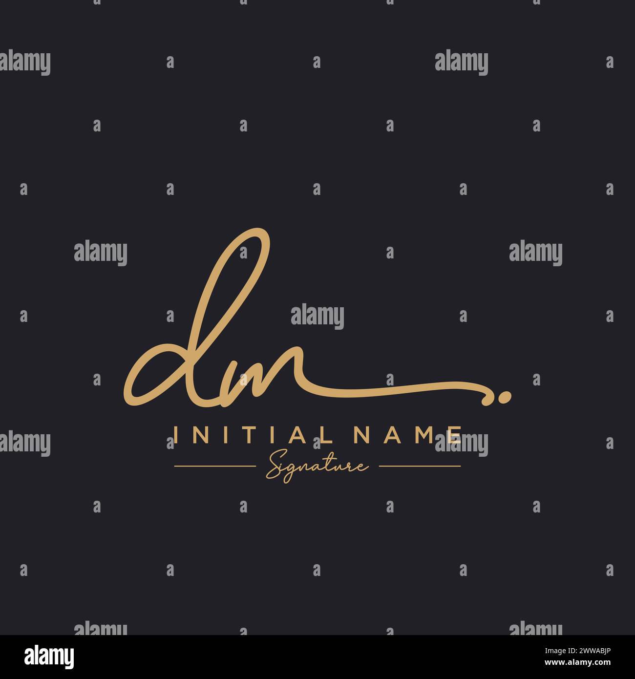 Letter dm vector vectors hi-res stock photography and images - Alamy