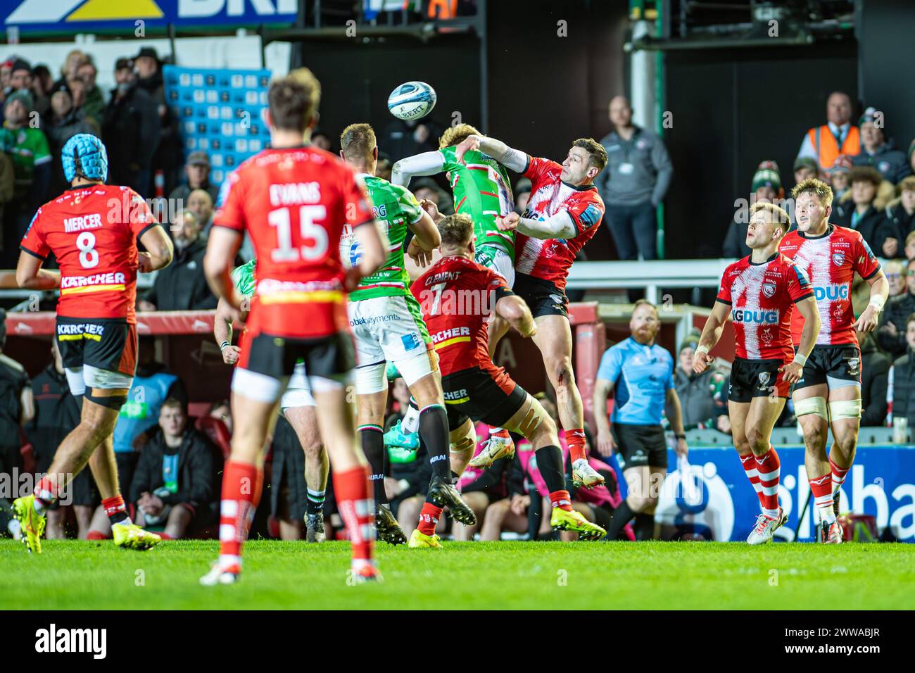 22nd March 2024; Mattioli Woods Welford Road Stadium, Leicester ...