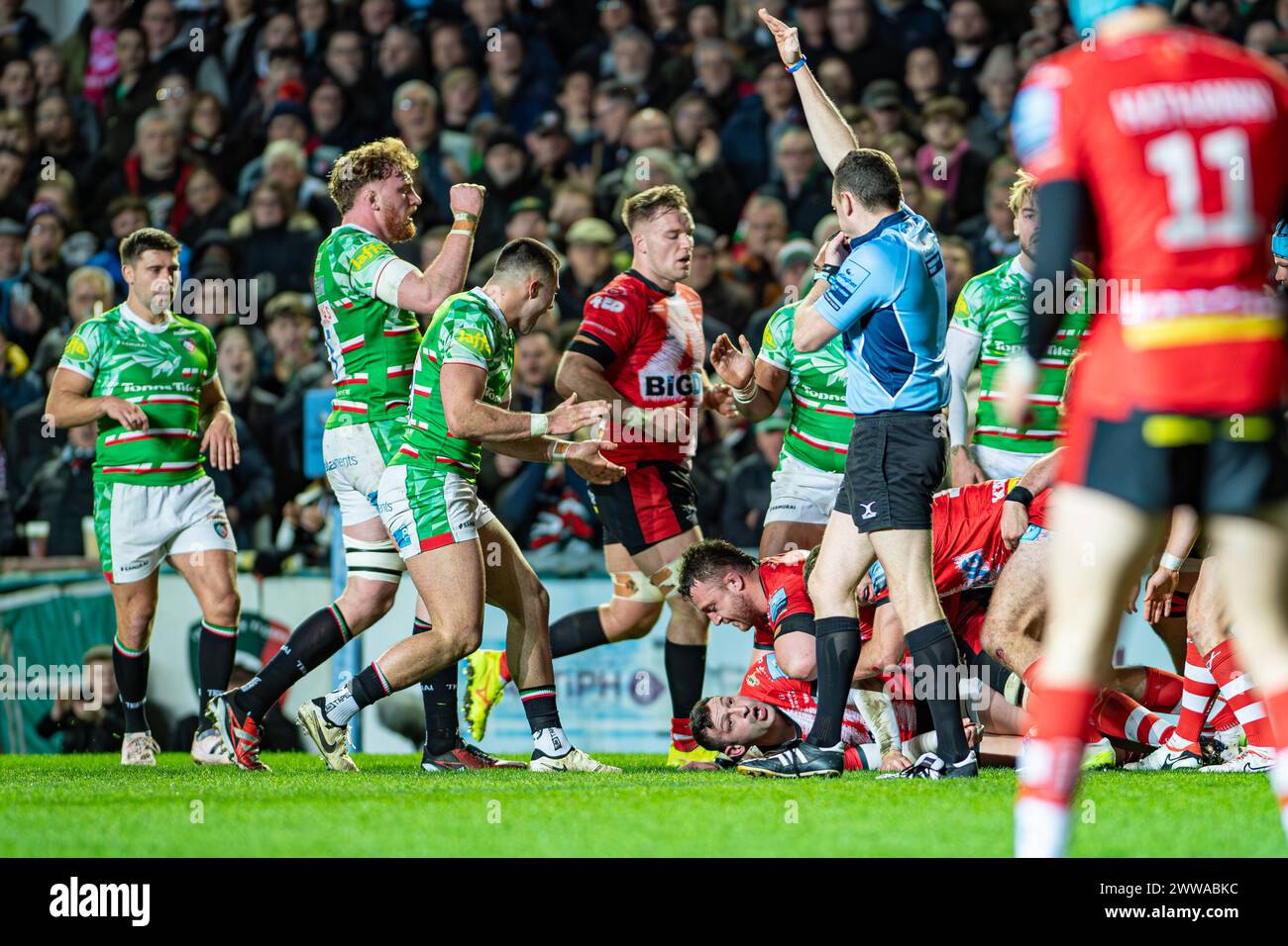 22nd March 2024; Mattioli Woods Welford Road Stadium, Leicester ...