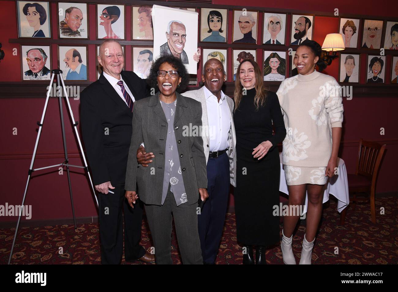 New York, USA. 22nd Mar, 2024. (L-R) Max Klimavicius, Floranne Dunford ...