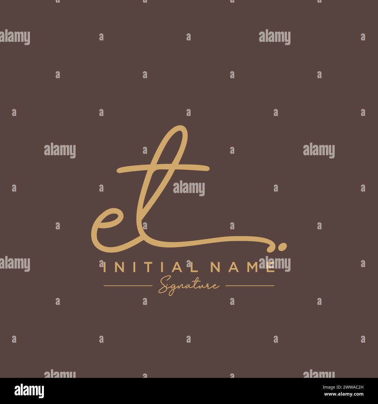 Et clean logo Stock Vector Images - Alamy