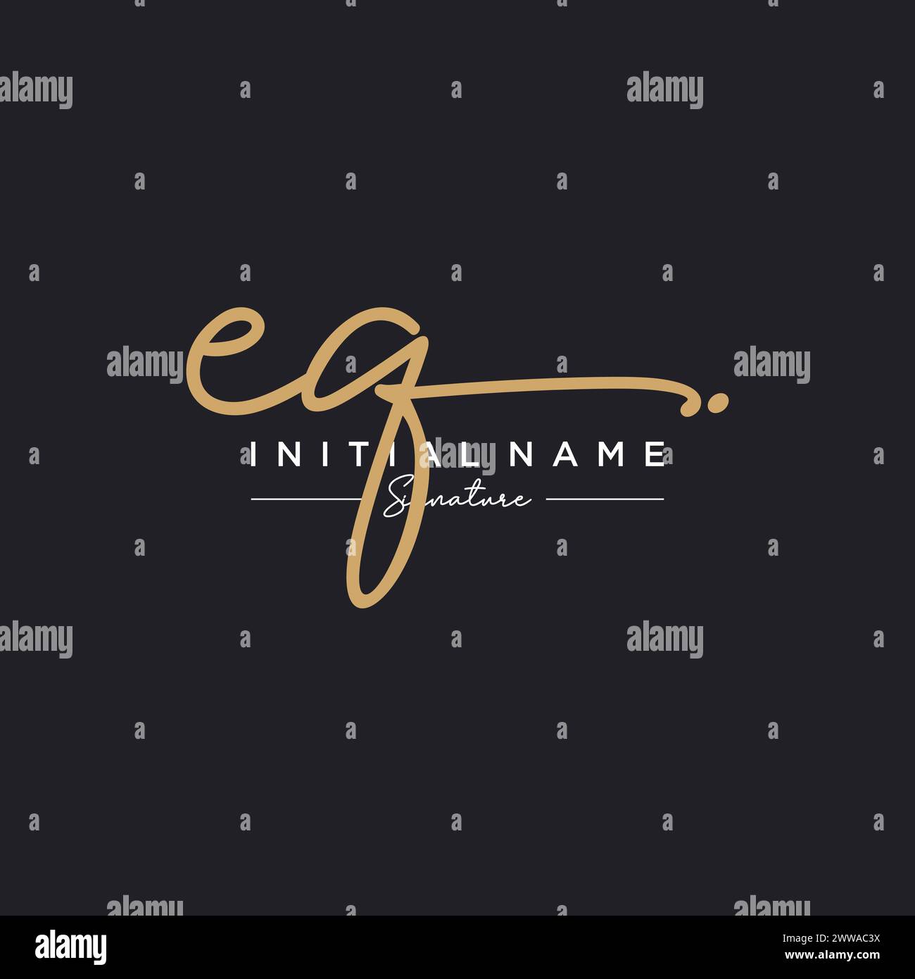Letter eq logo vector vectors hi-res stock photography and images - Alamy