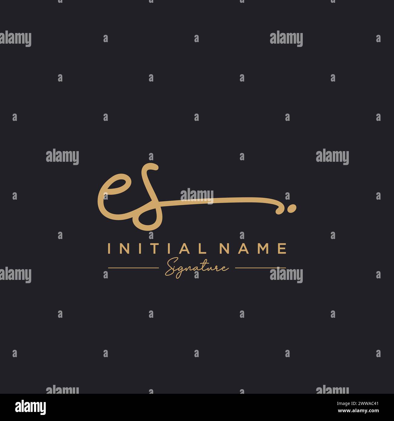 Es logo Stock Vector Images - Alamy