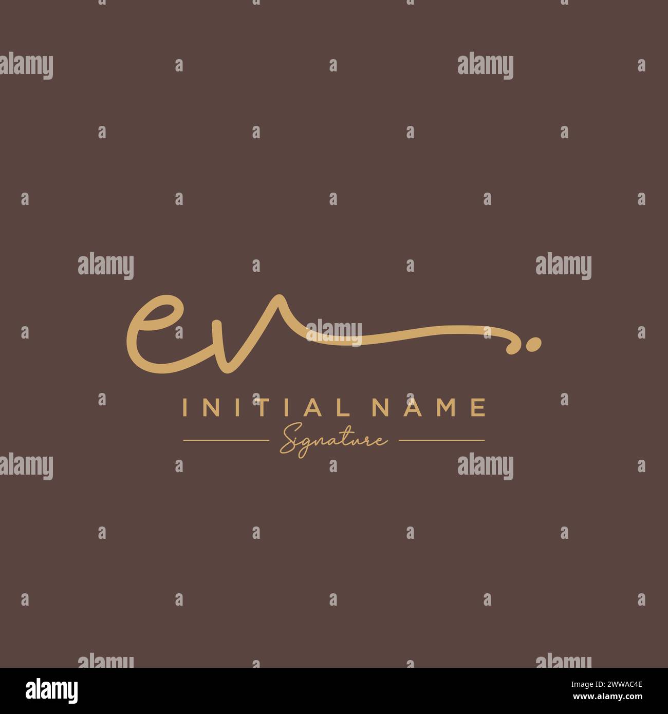EV Signature Logo Template Vector Stock Vector Image & Art - Alamy