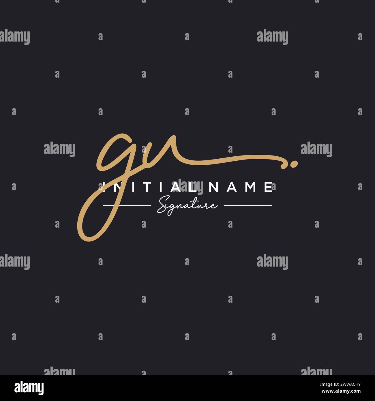 Gu modern logo hi-res stock photography and images - Alamy