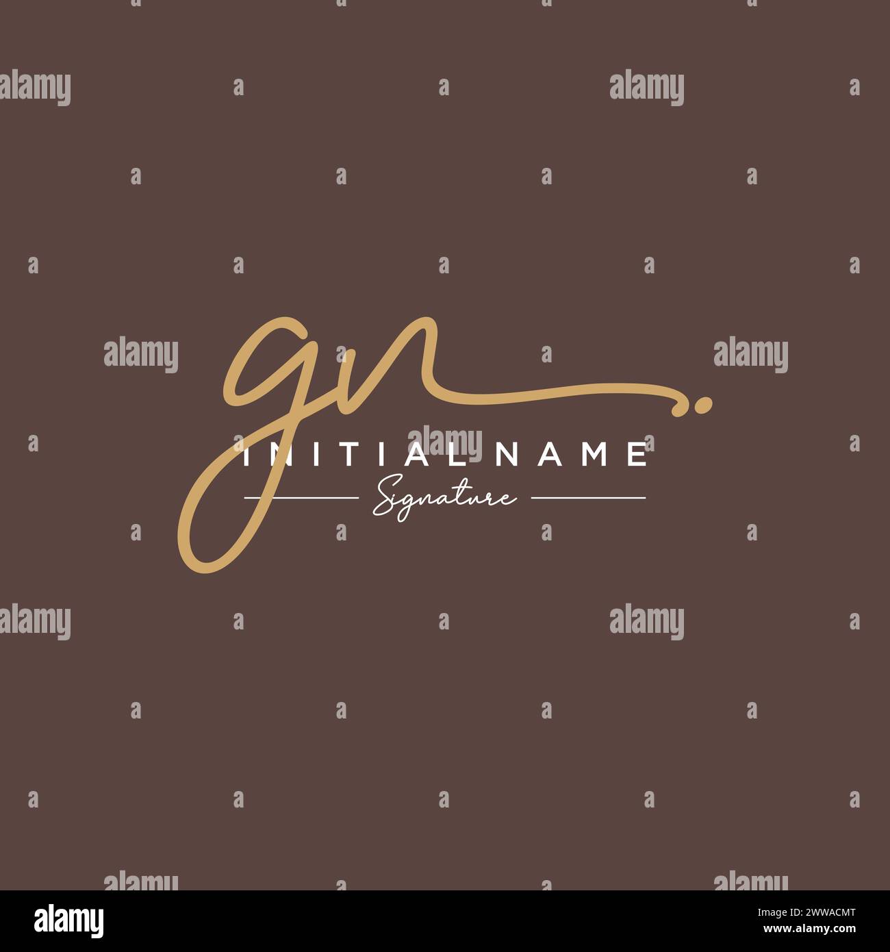 Gn letter logo vector vectors hi-res stock photography and images - Alamy