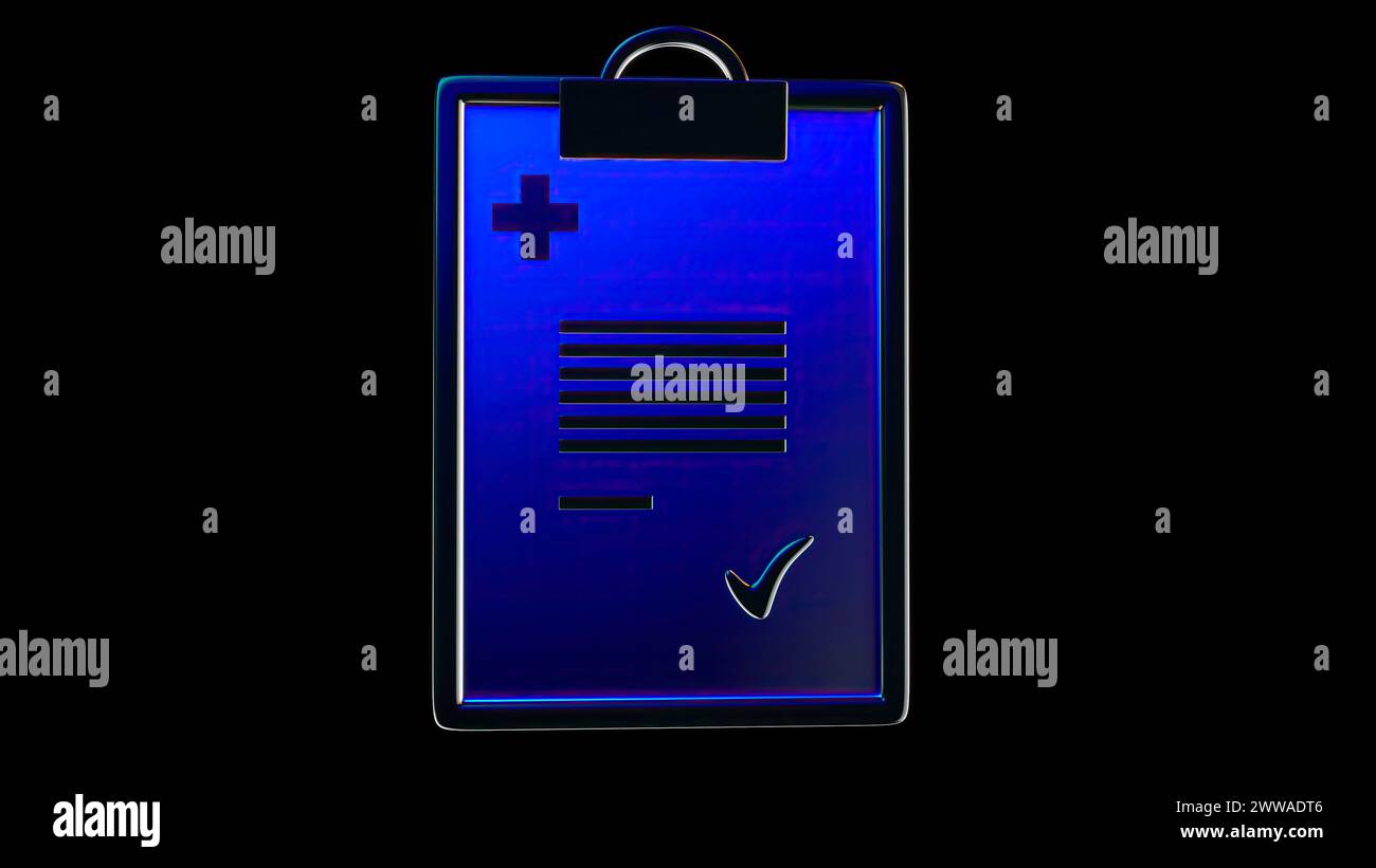 Medical paperwork, conceptual Illustration Stock Photo - Alamy