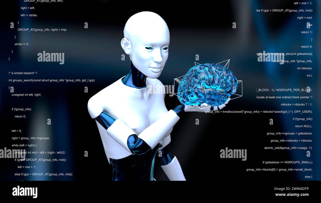 Artificial intelligence, conceptual illustration Stock Photo - Alamy