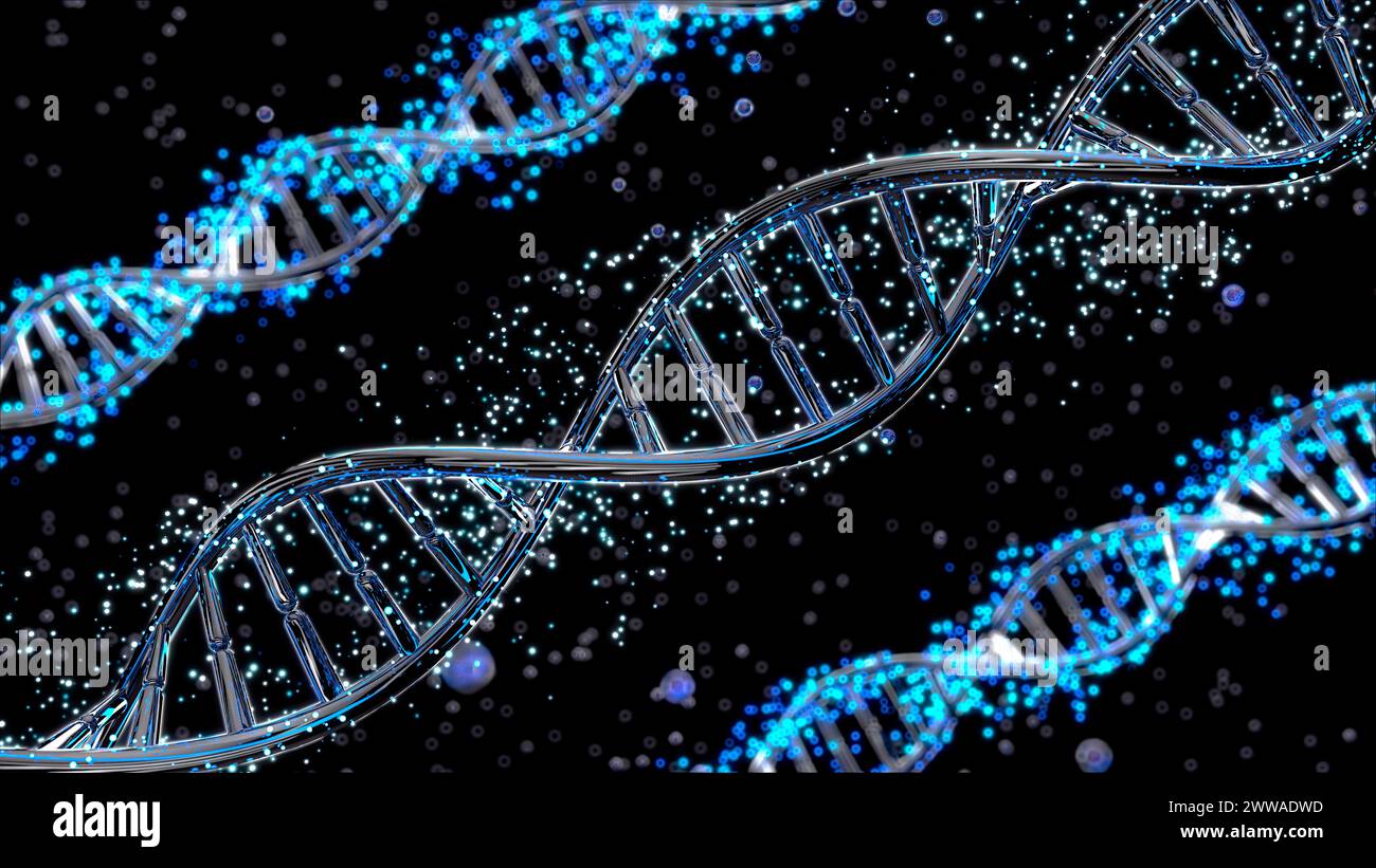 DNA (deoxyribonucleic acid) molecules, illustration Stock Photo - Alamy