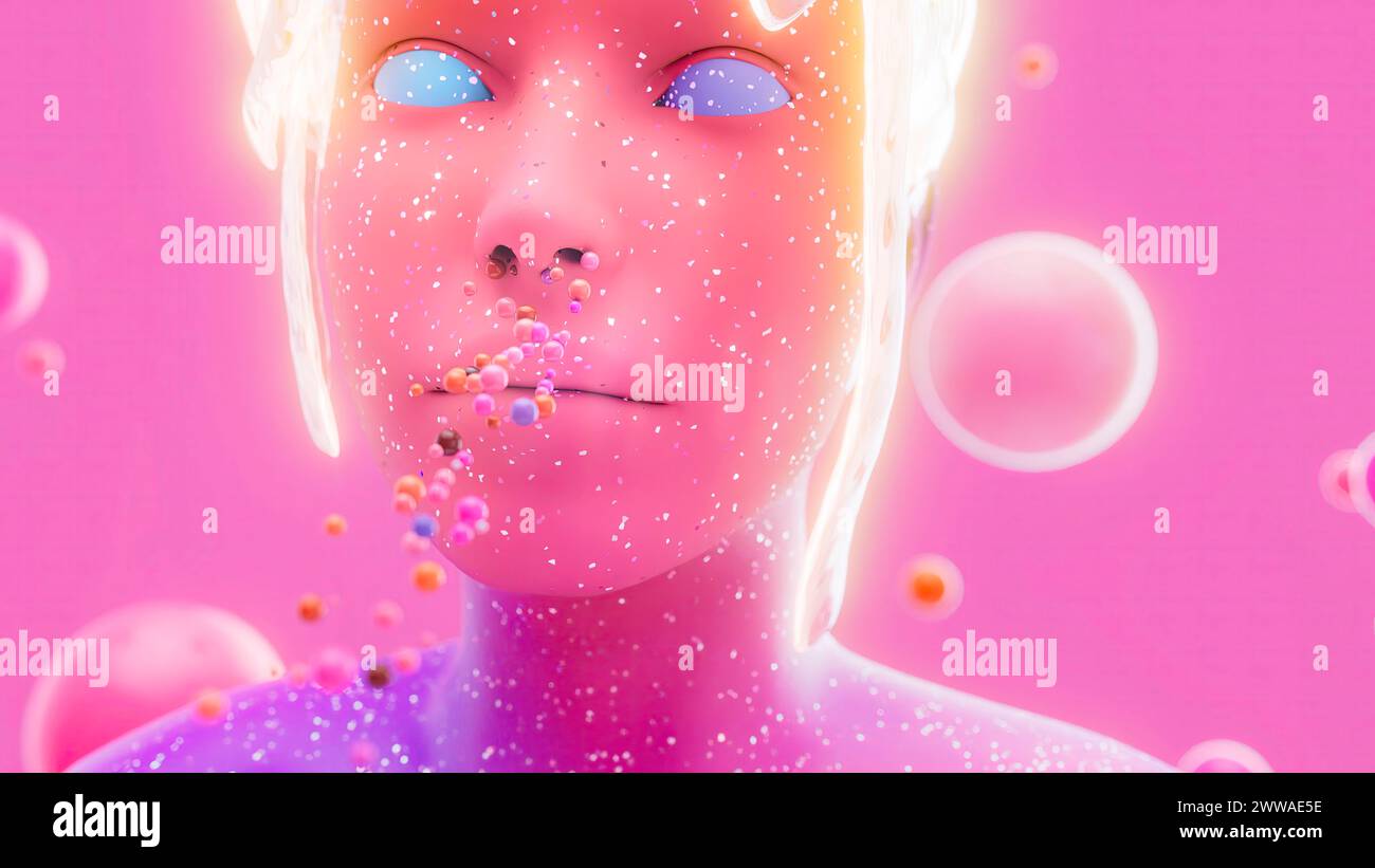 Sense of smell, conceptual illustration Stock Photo - Alamy