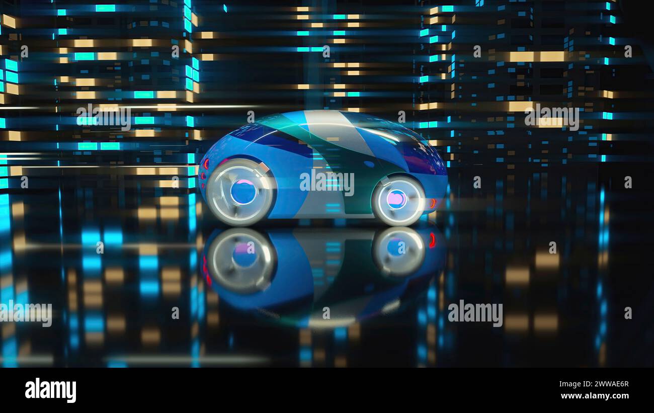 Futuristic car, illustration Stock Photo - Alamy