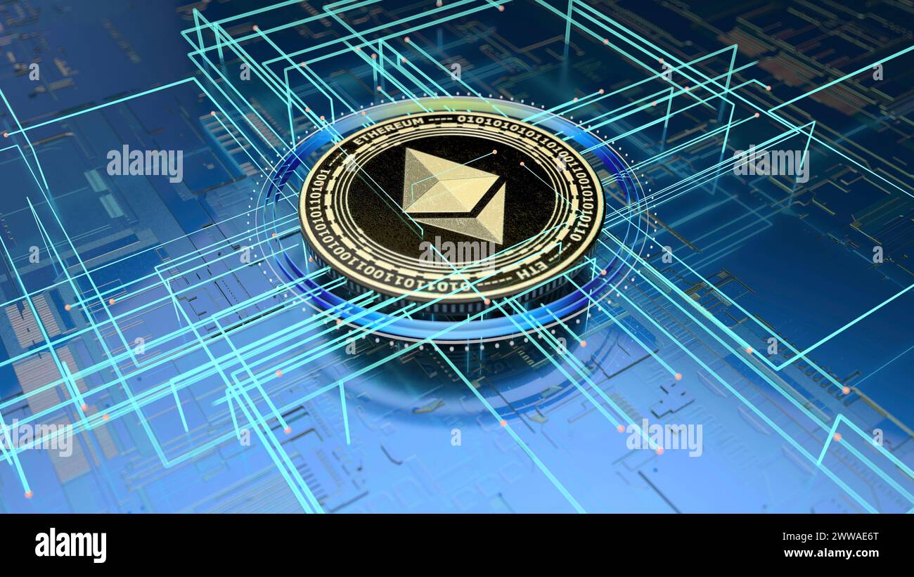Ethereum, conceptual illustration Stock Photo - Alamy