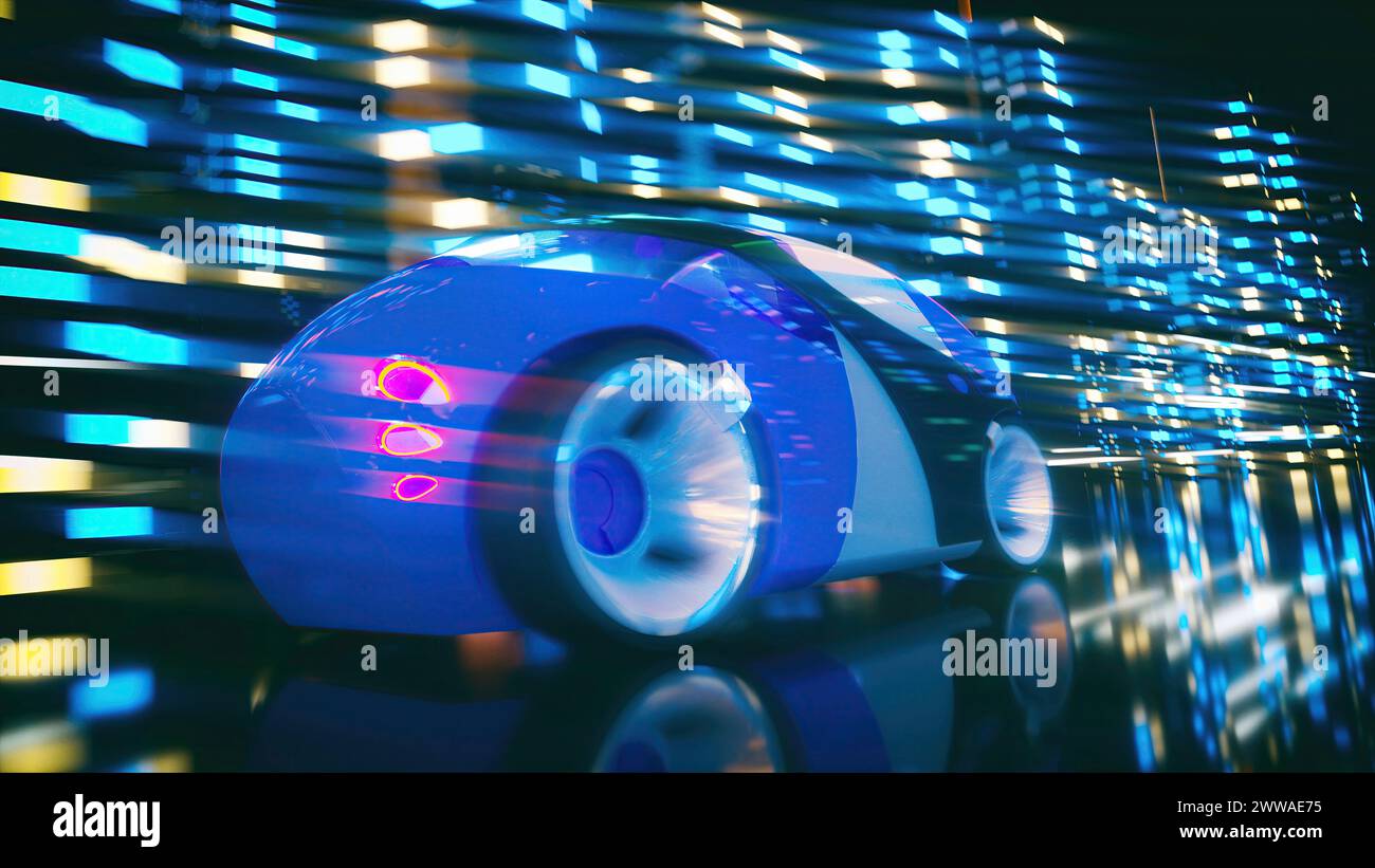 Futuristic car, illustration Stock Photo - Alamy