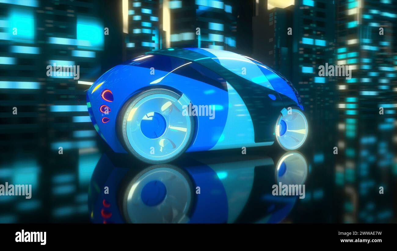 Futuristic car, illustration Stock Photo - Alamy