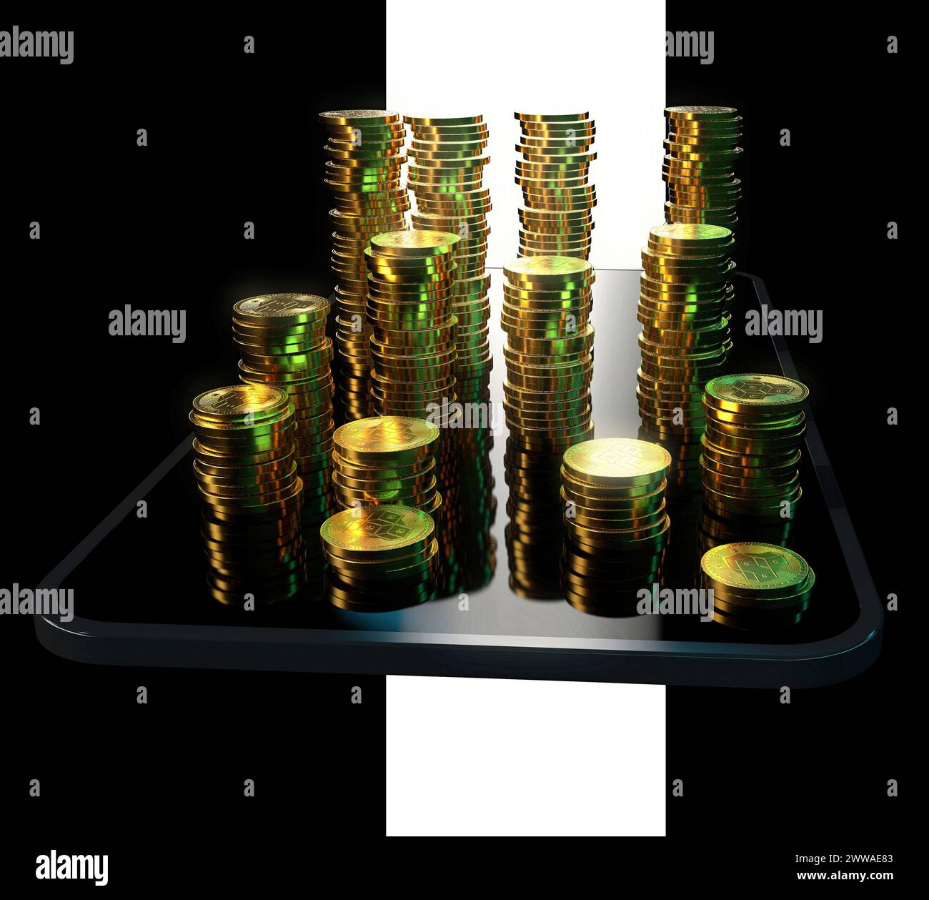 Digital currency, conceptual illustration Stock Photo - Alamy