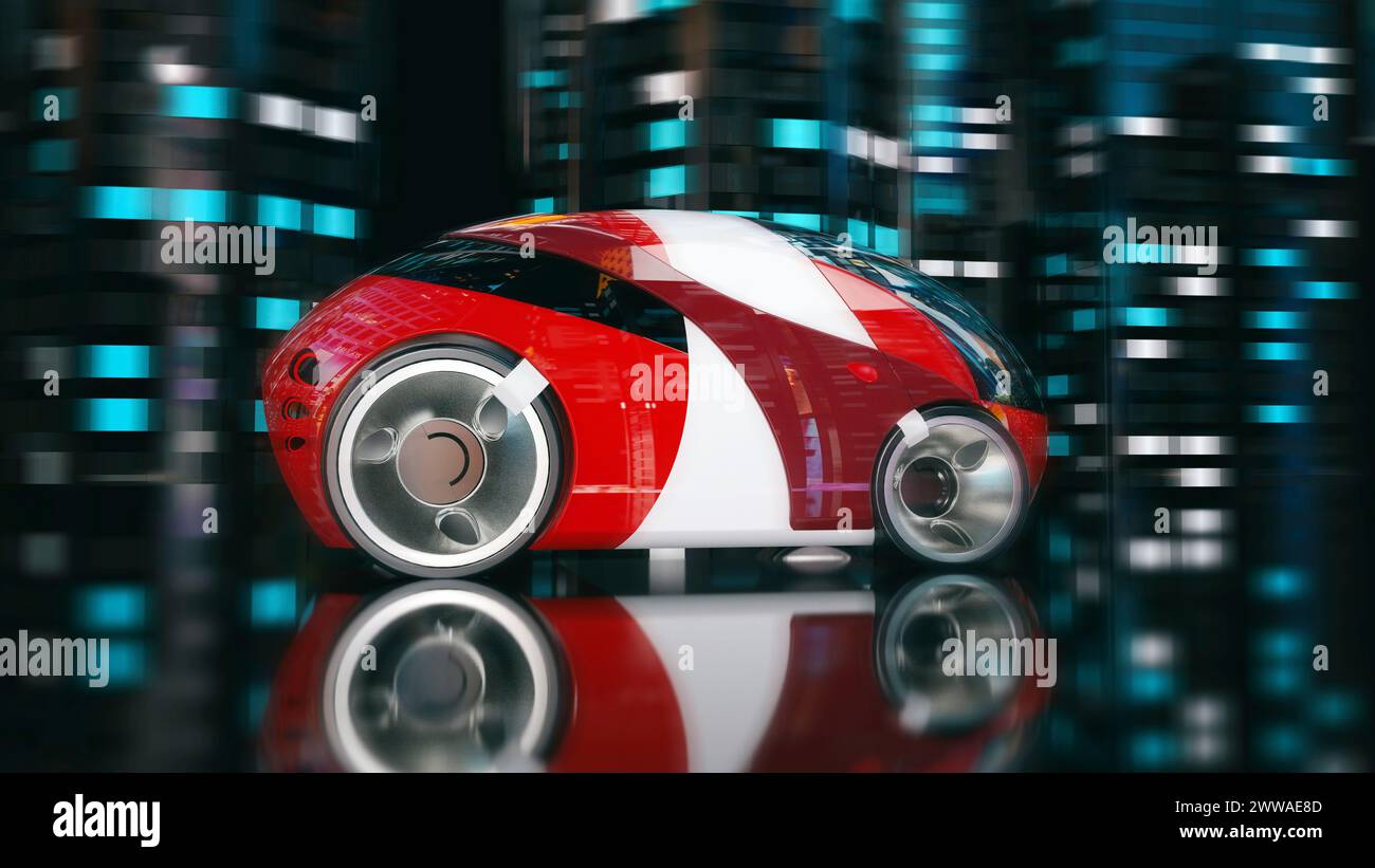 Futuristic car, illustration Stock Photo - Alamy