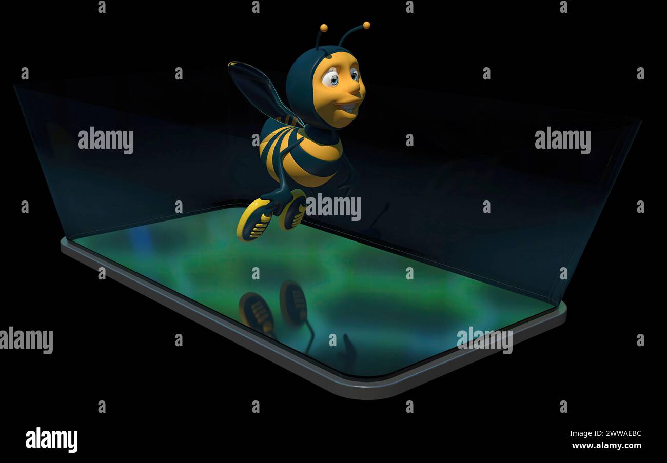 Nature app, conceptual Illustration Stock Photo - Alamy