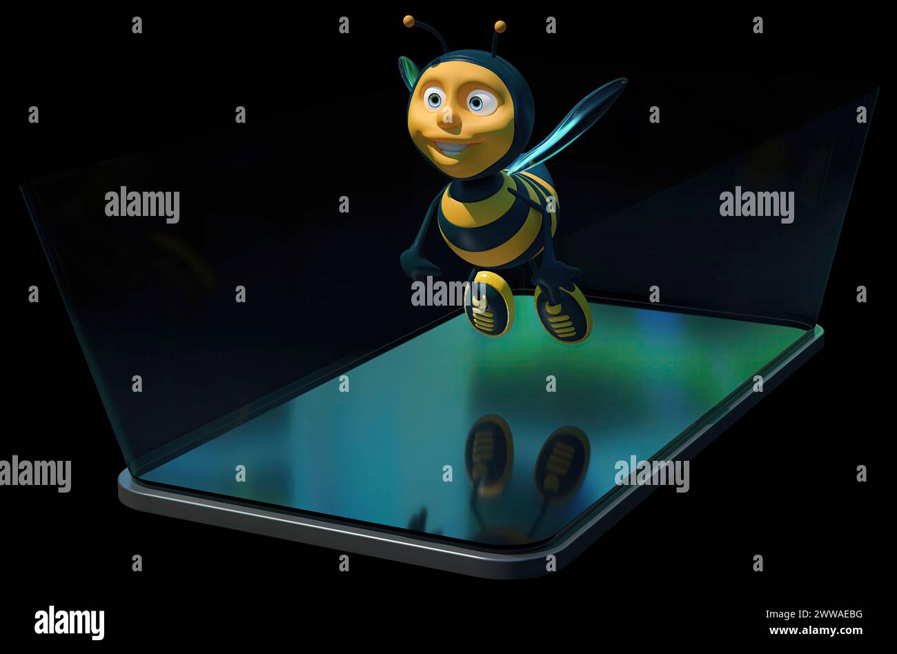 Nature app, conceptual Illustration Stock Photo - Alamy