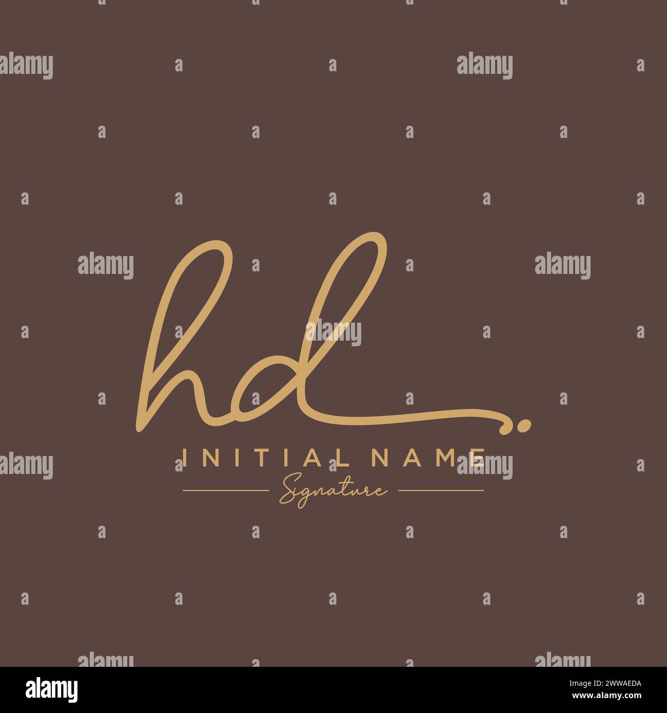 HD Signature Logo Template Vector Stock Vector Image & Art - Alamy