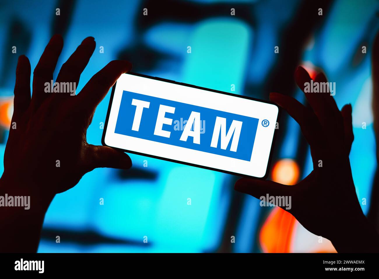 Brazil. 22nd Mar, 2024. In this photo illustration, the Team, Inc. logo ...