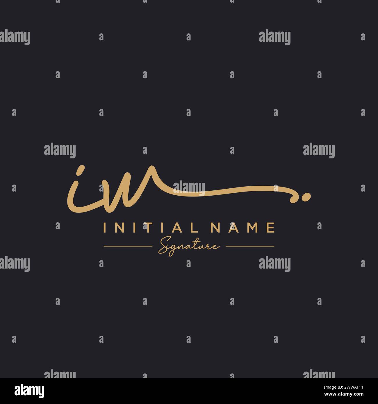 Iw signature hi-res stock photography and images - Alamy