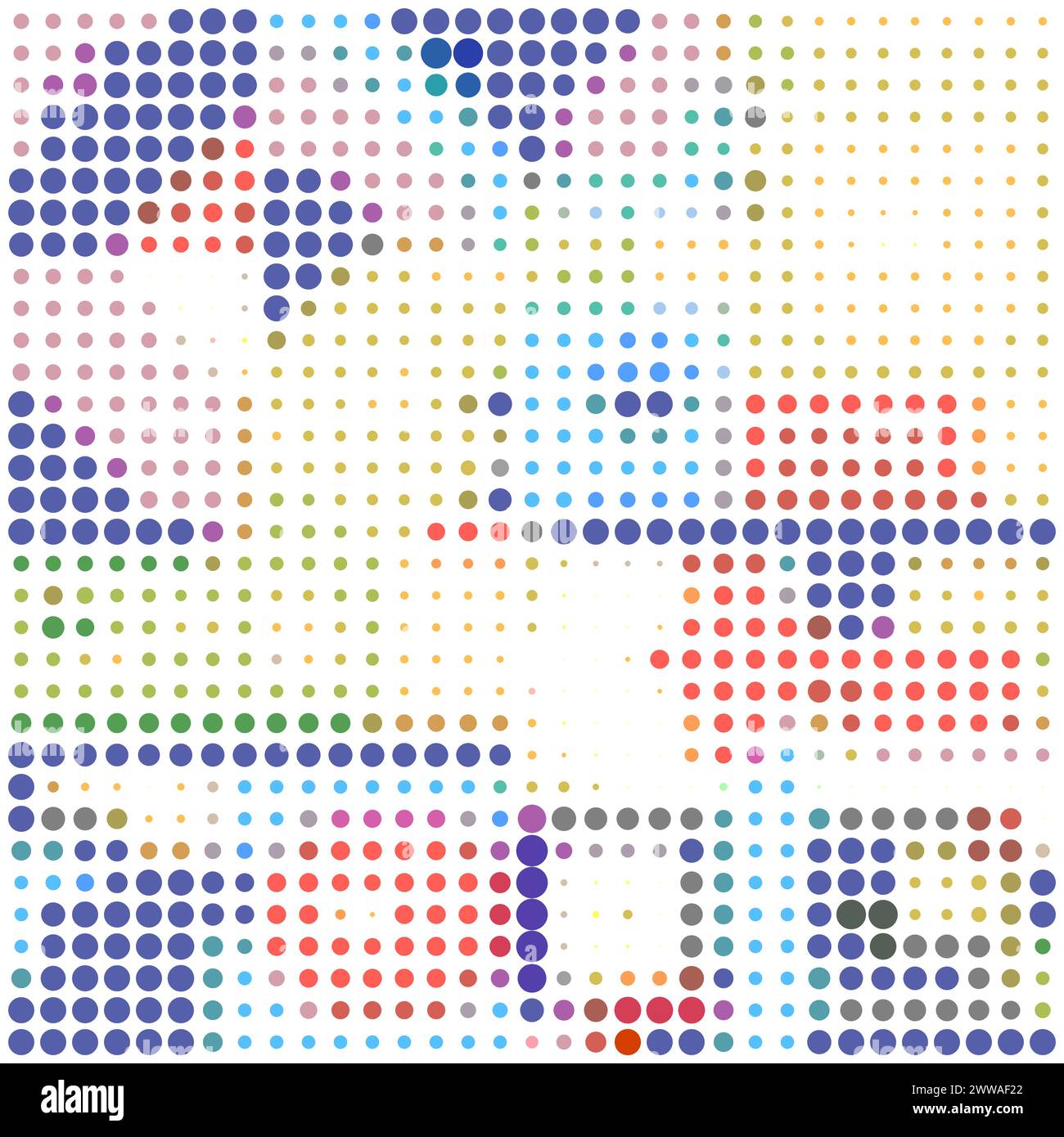 Abstract pattern. Modern background with dots. Digital mosaic Stock ...