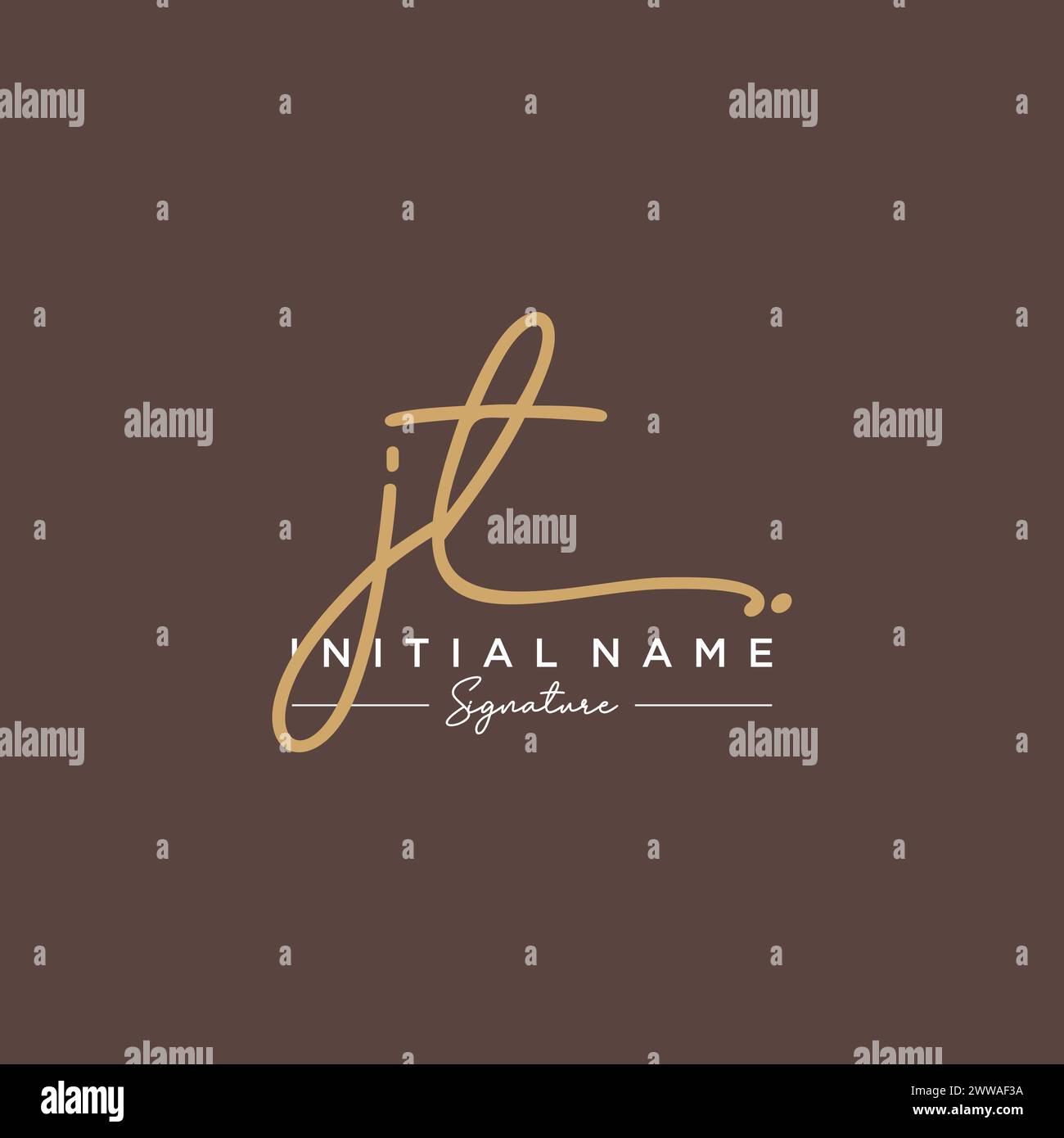 JT Signature Logo Template Vector Stock Vector Image & Art - Alamy