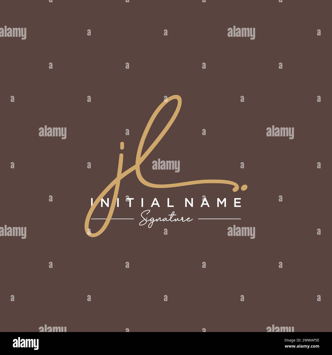JL Signature Logo Template Vector Stock Vector Image & Art - Alamy