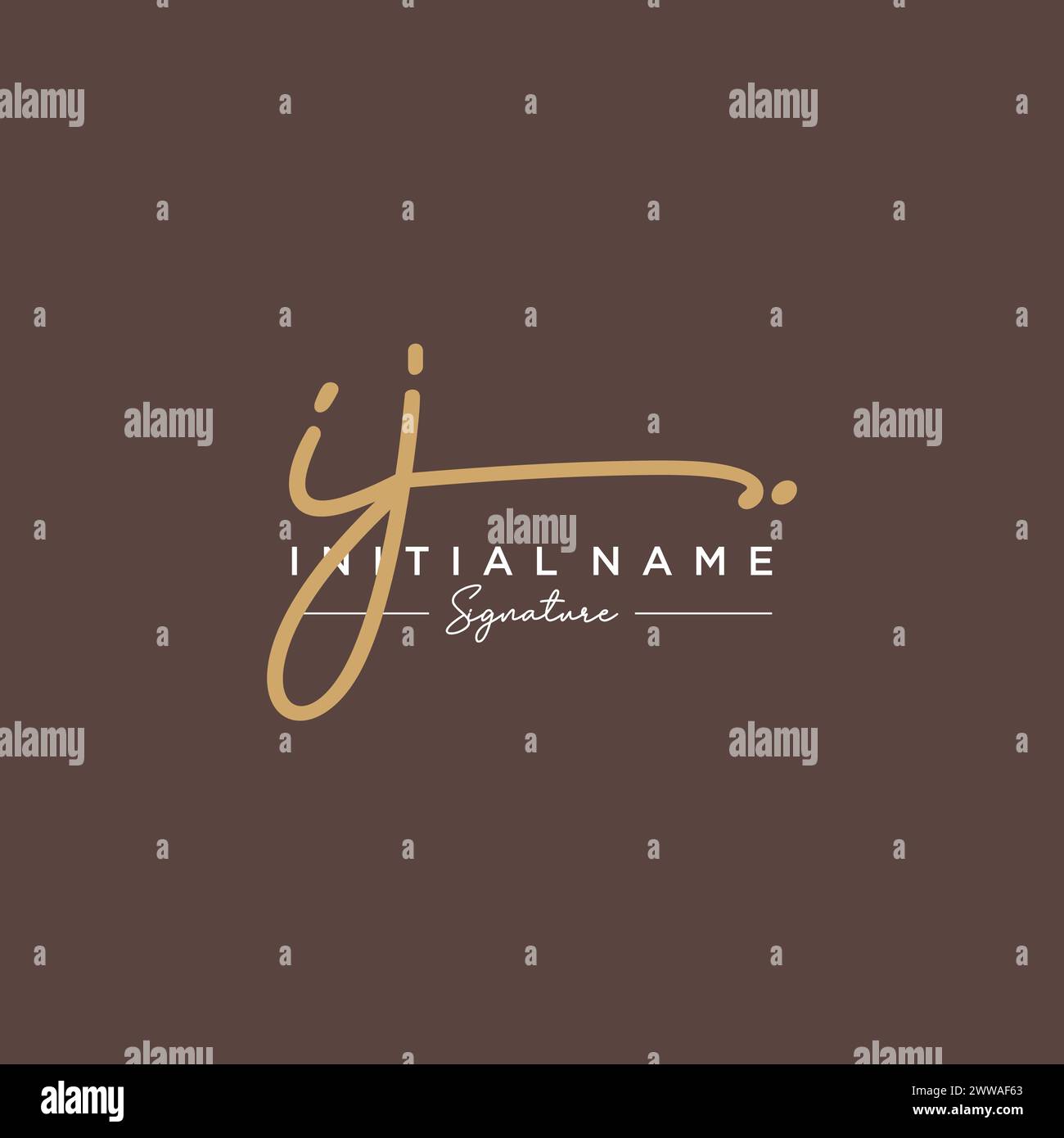 IJ Signature Logo Template Vector Stock Vector Image & Art - Alamy