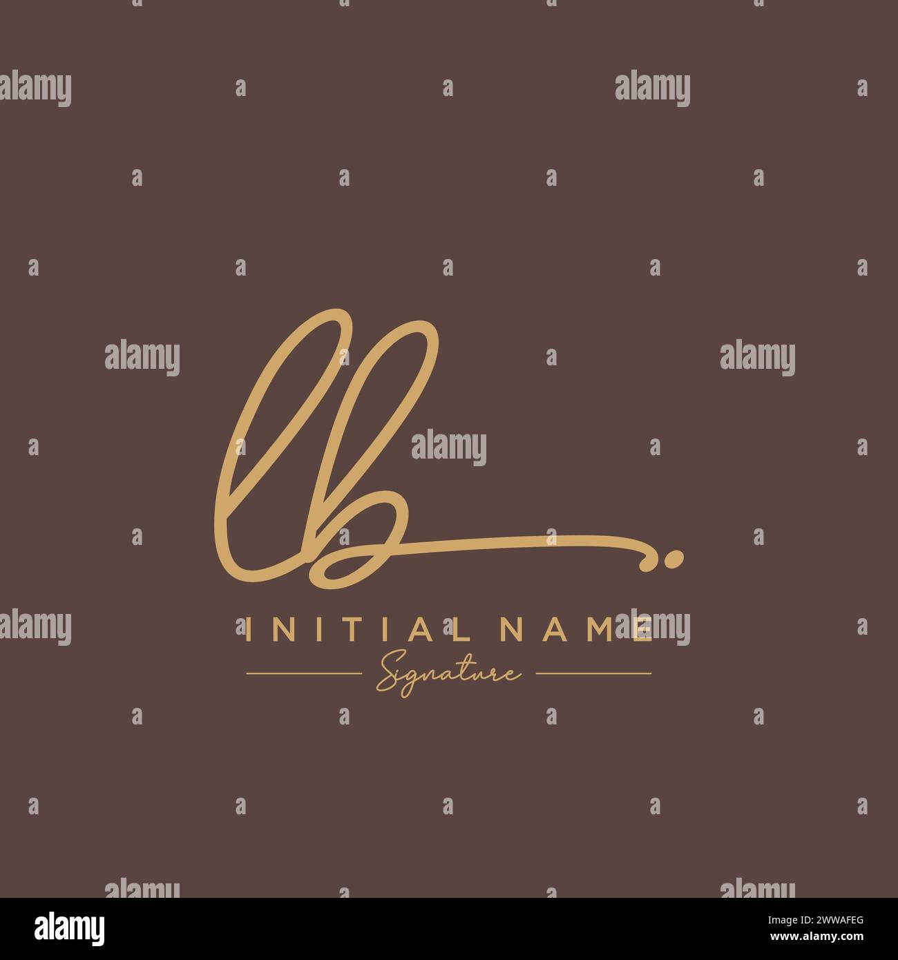 LB Signature Logo Template Vector Stock Vector Image & Art - Alamy