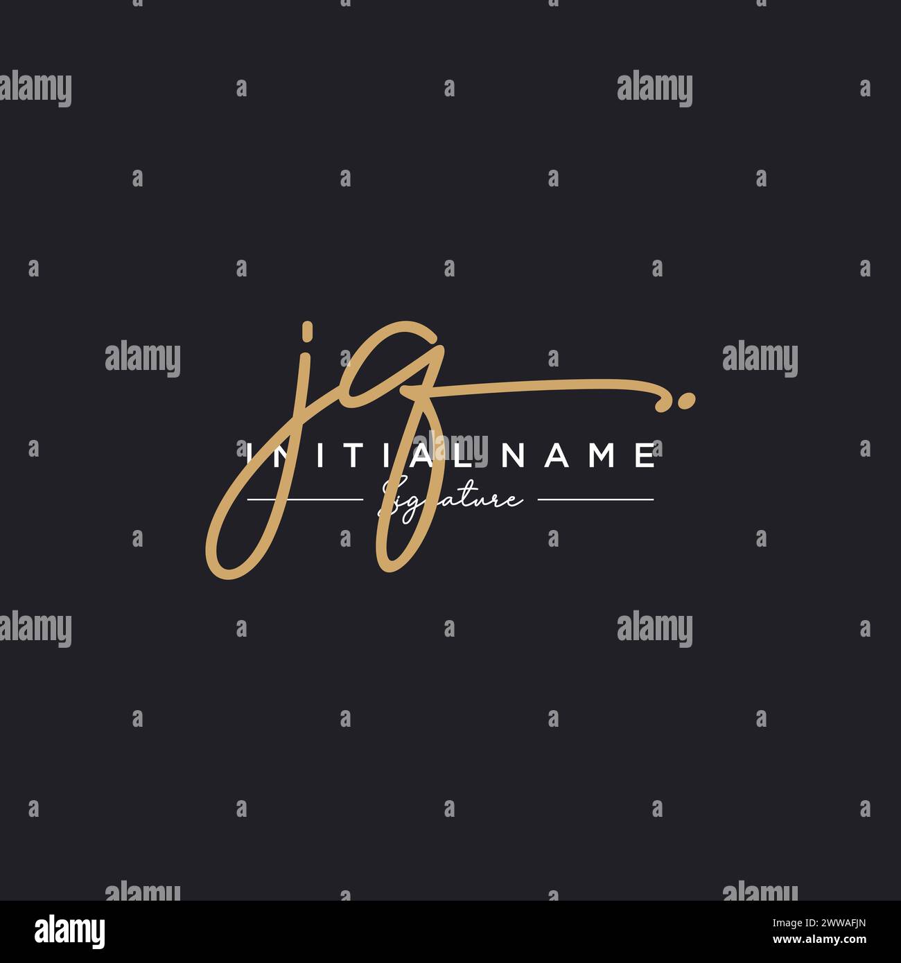 Jq logo design hi-res stock photography and images - Alamy