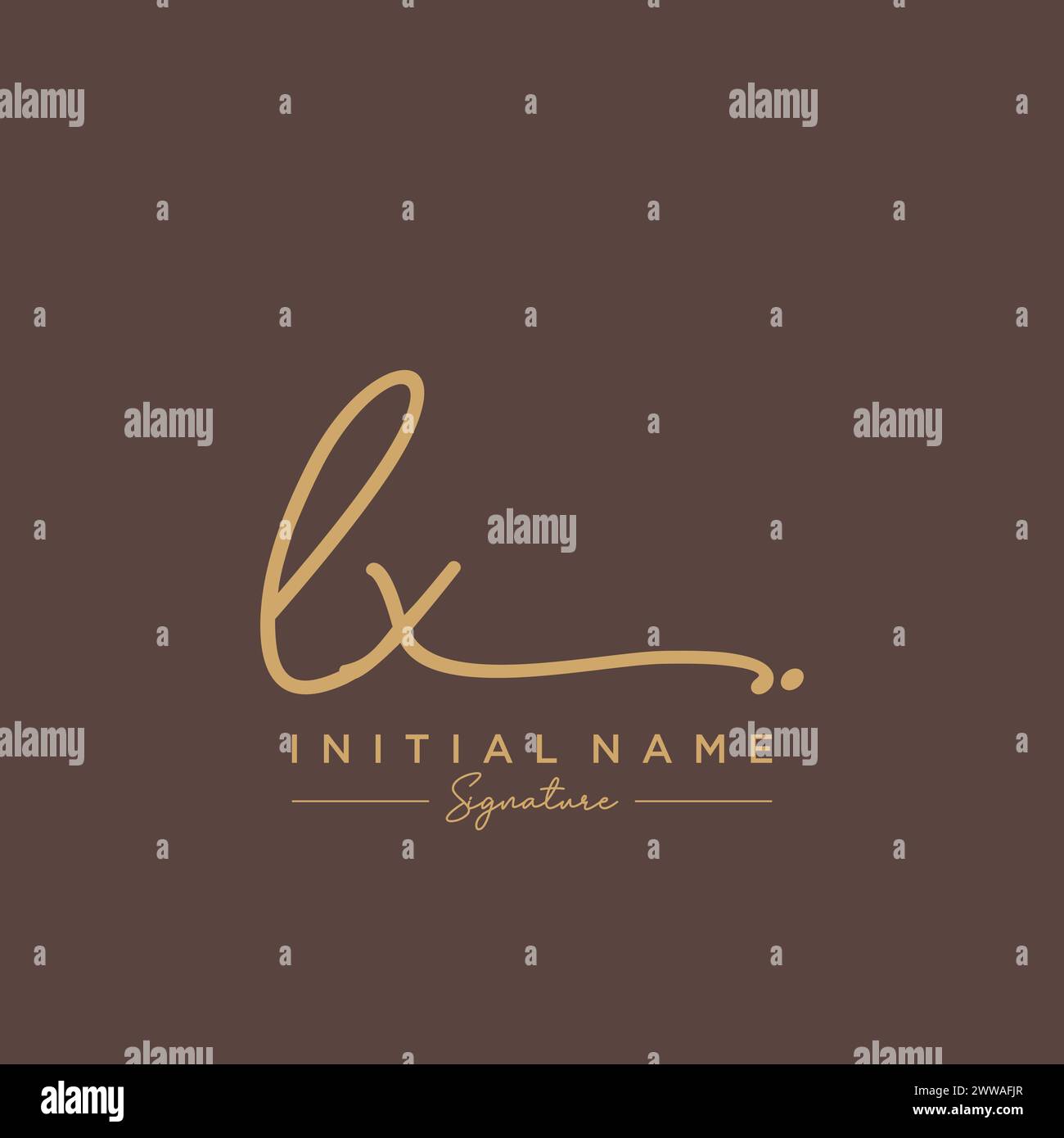 Lx logo design Stock Vector Images - Alamy