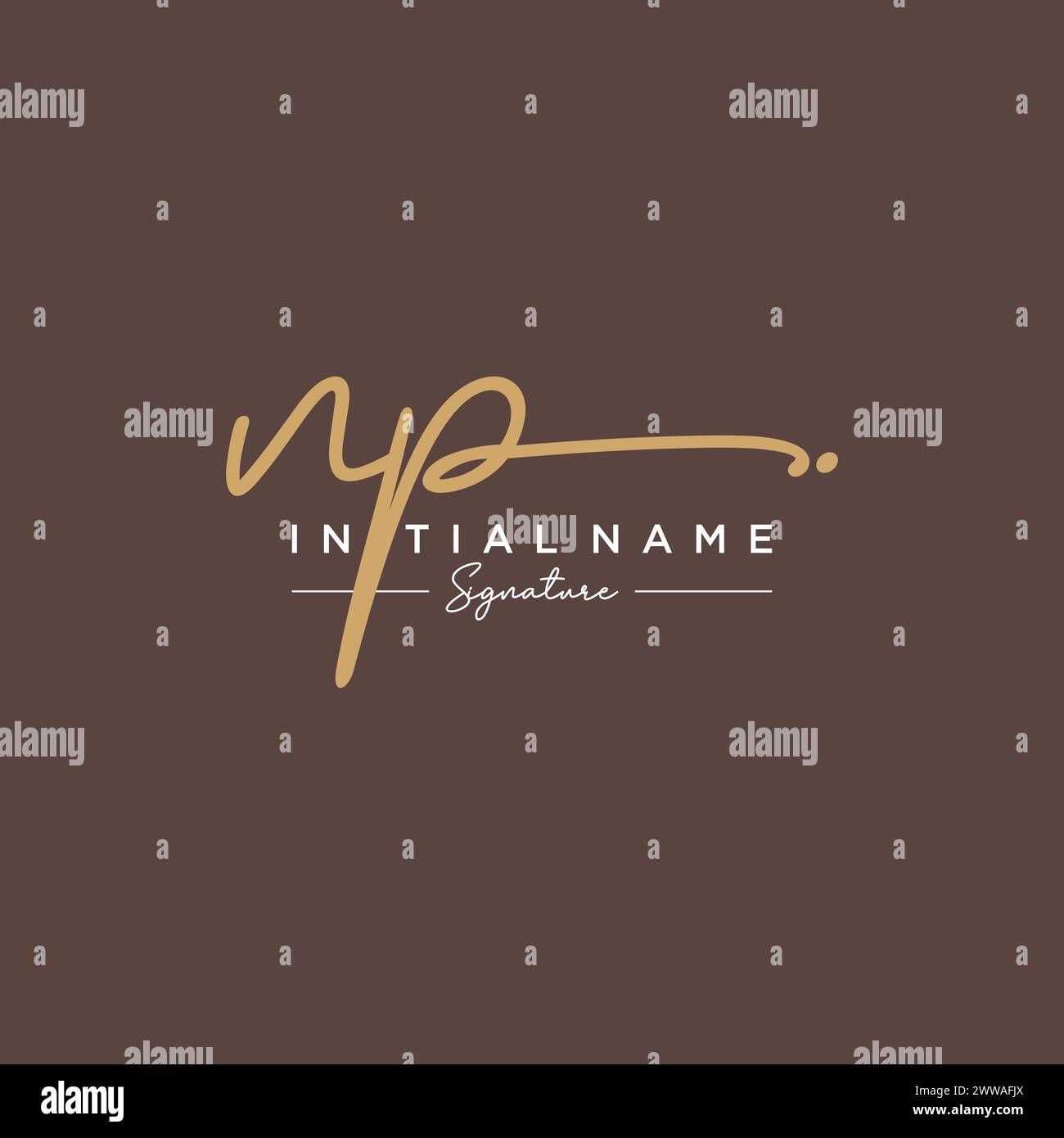 Np signature Stock Vector Images - Alamy