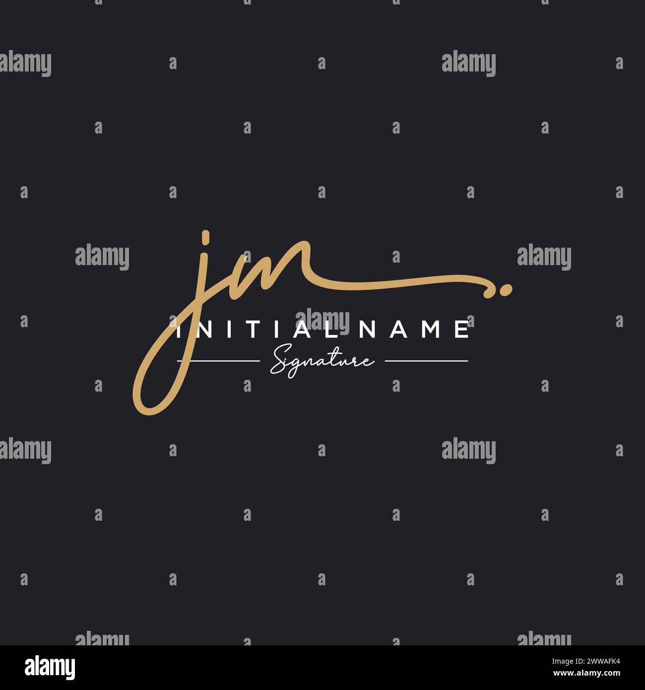 JM Signature Logo Template Vector Stock Vector Image & Art - Alamy