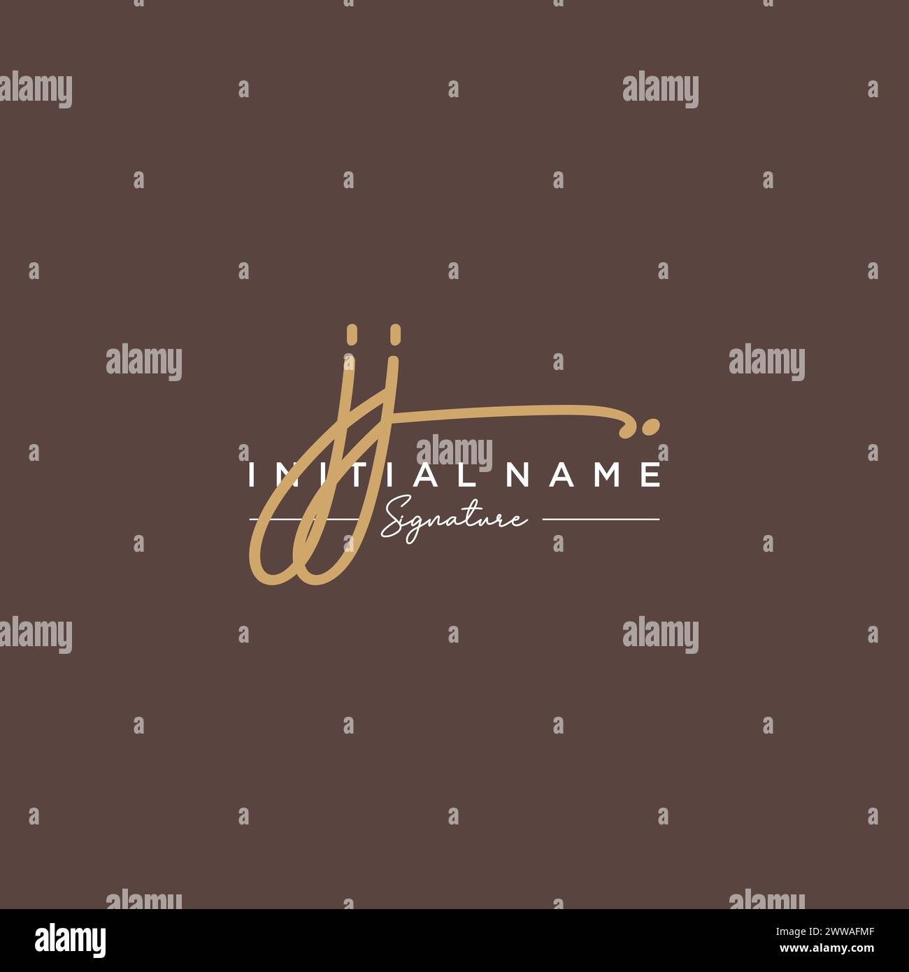 Jj modern logo hi-res stock photography and images - Alamy