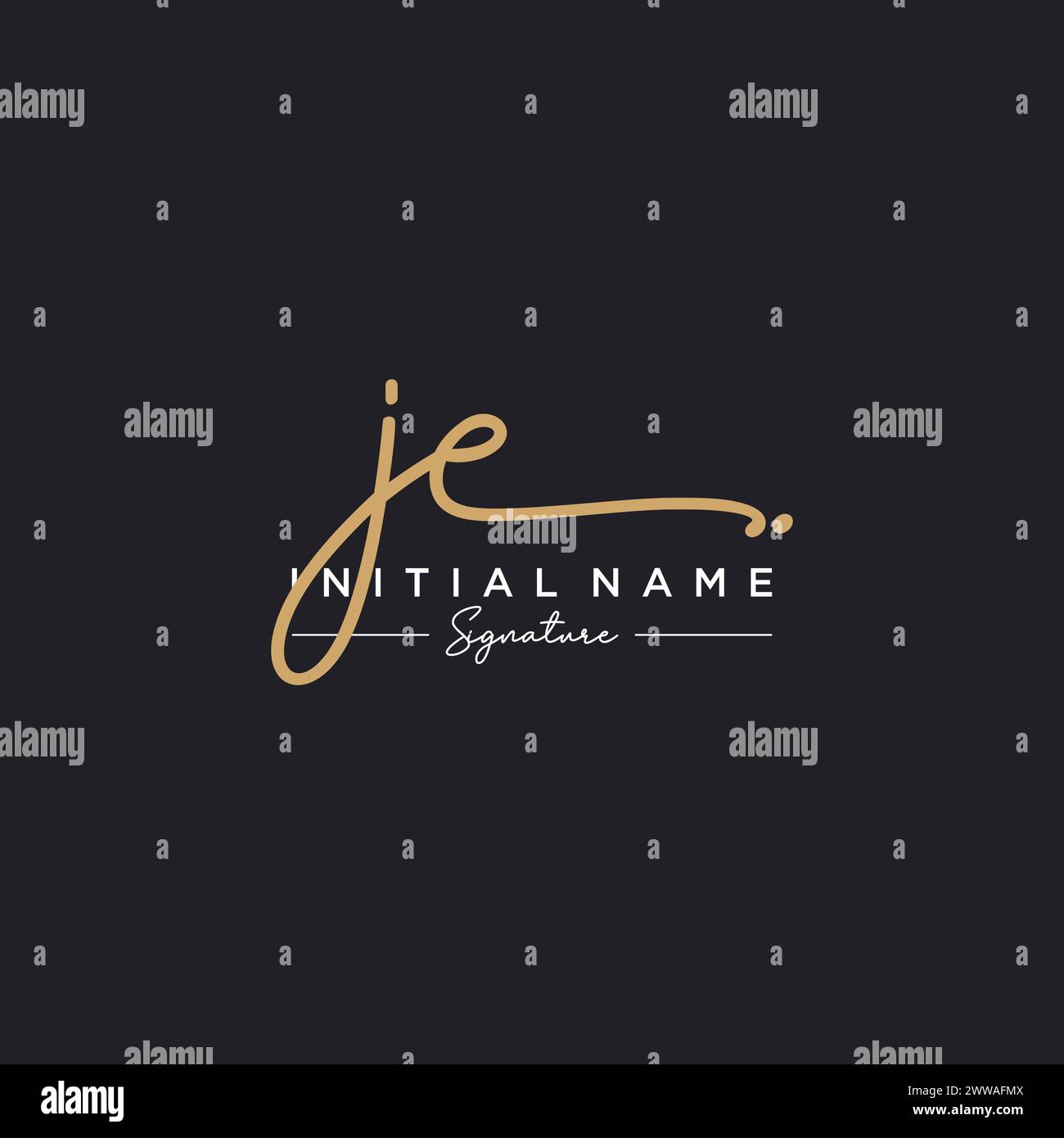 Je signature Stock Vector Images - Alamy