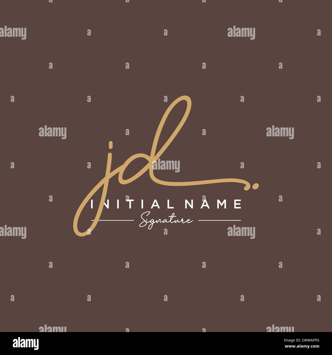 JD Signature Logo Template Vector Stock Vector Image & Art - Alamy
