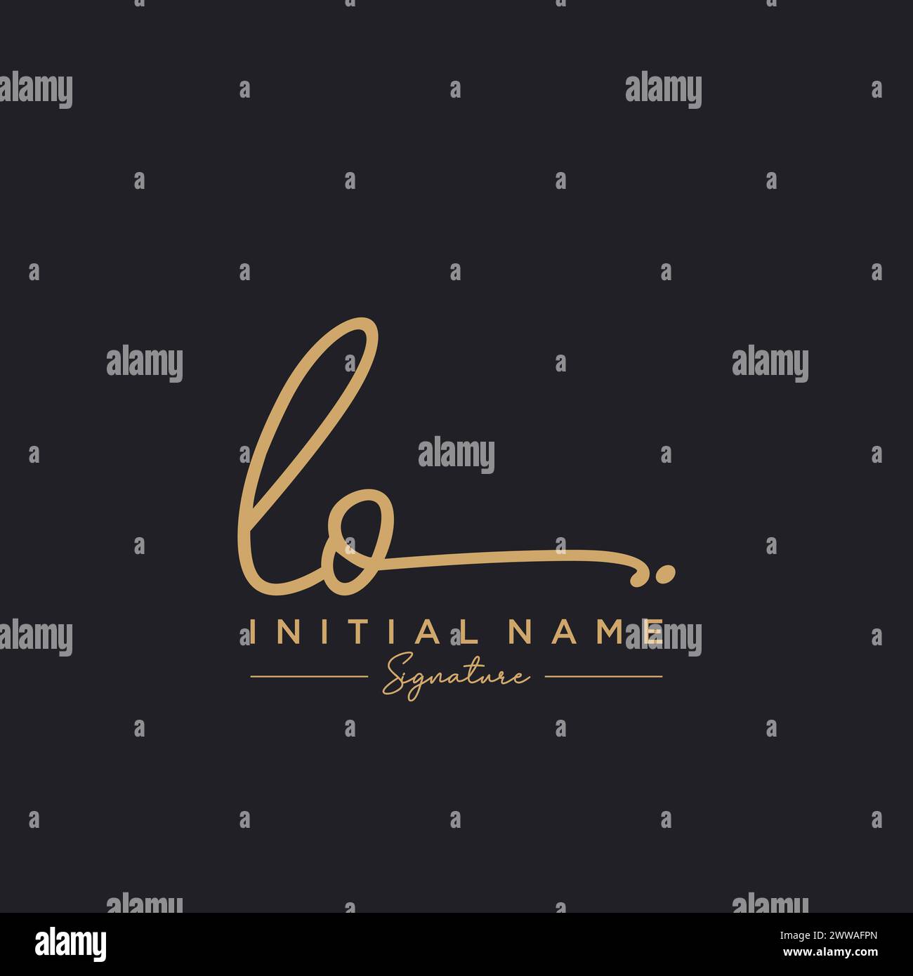 LO Signature Logo Template Vector Stock Vector Image & Art - Alamy