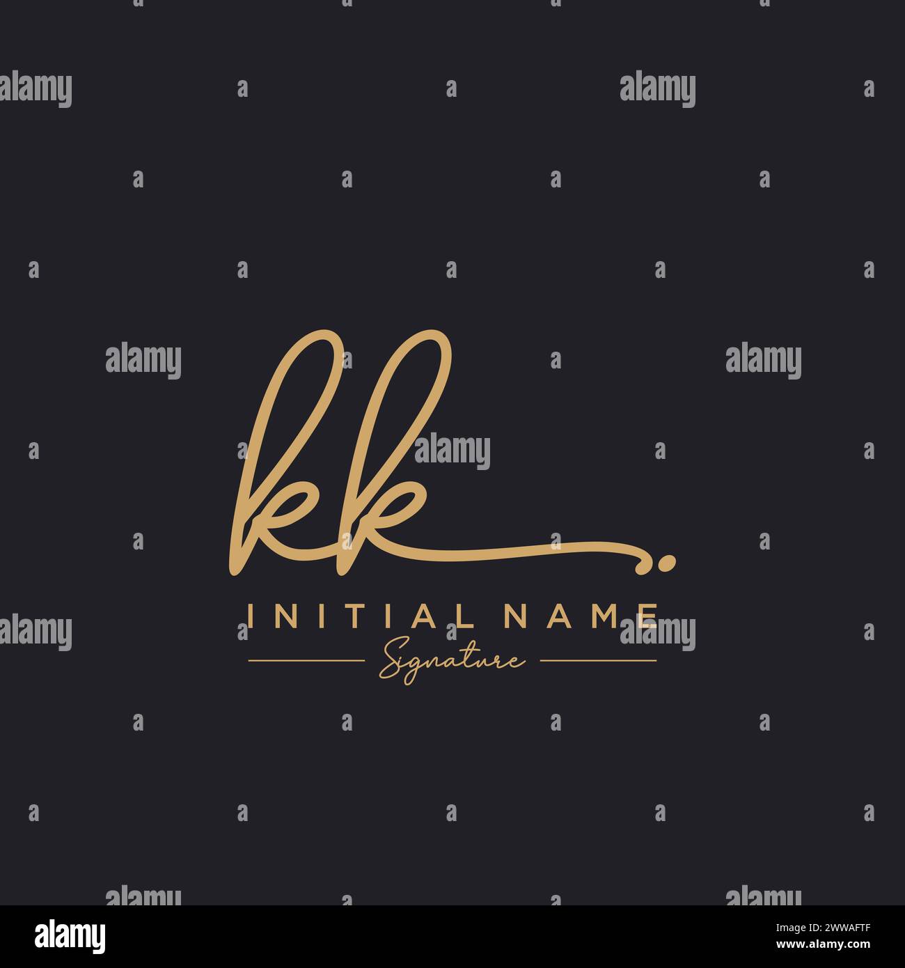 Kk logo design vector vectors Stock Vector Images - Alamy