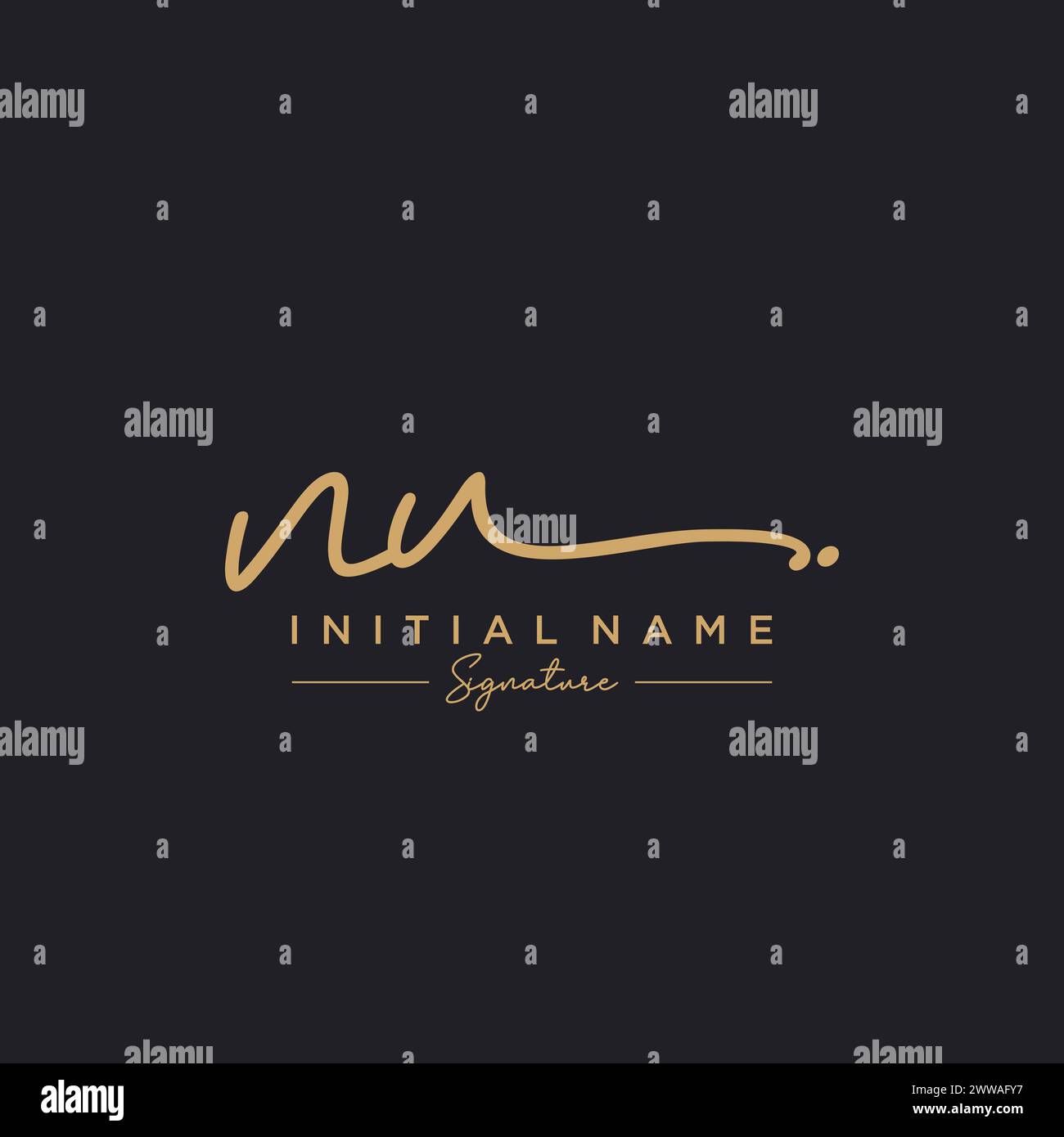 Signature logo vector vectors hi-res stock photography and images - Alamy
