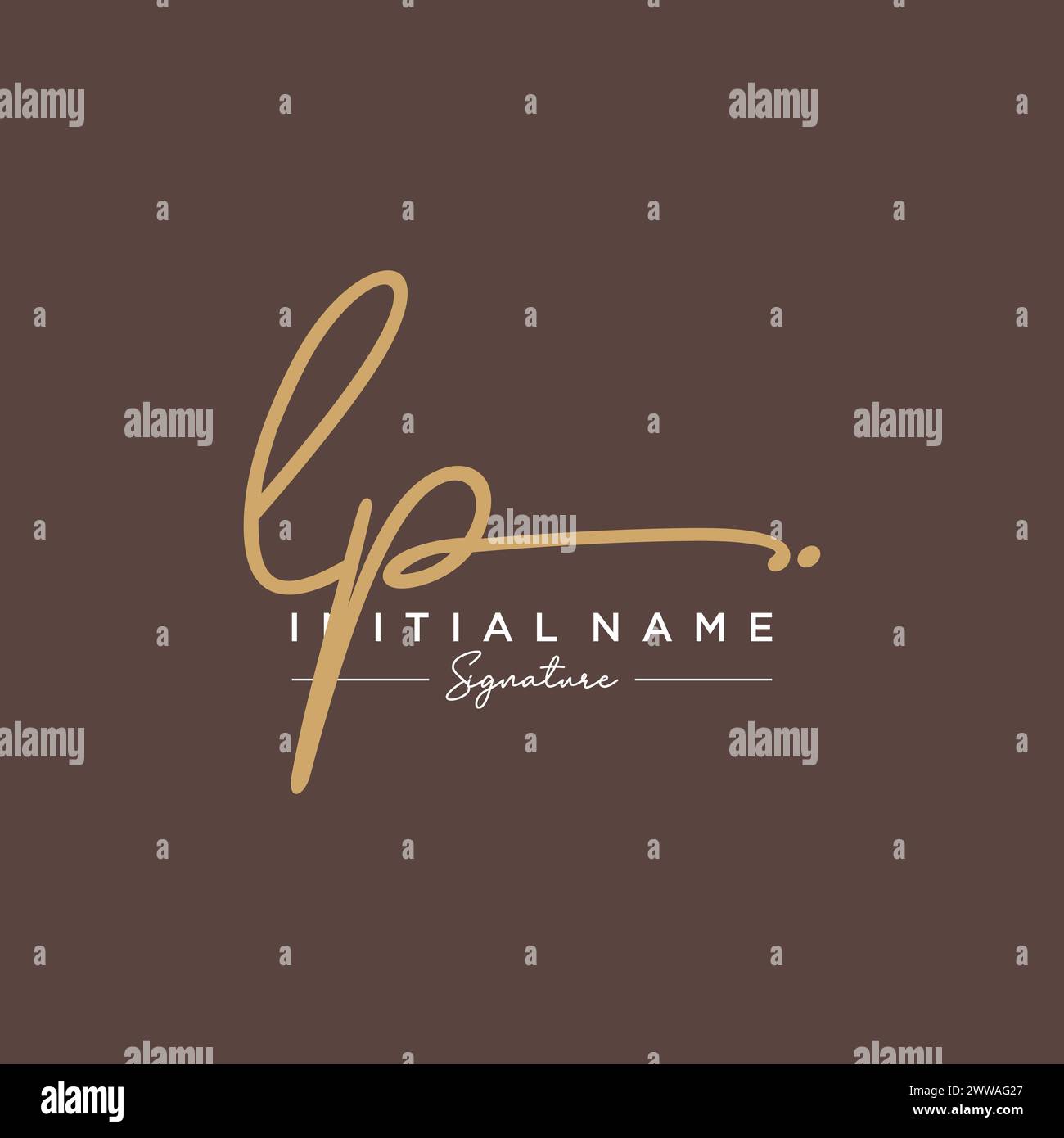 Initial lp logo vector vectors hi-res stock photography and images - Alamy